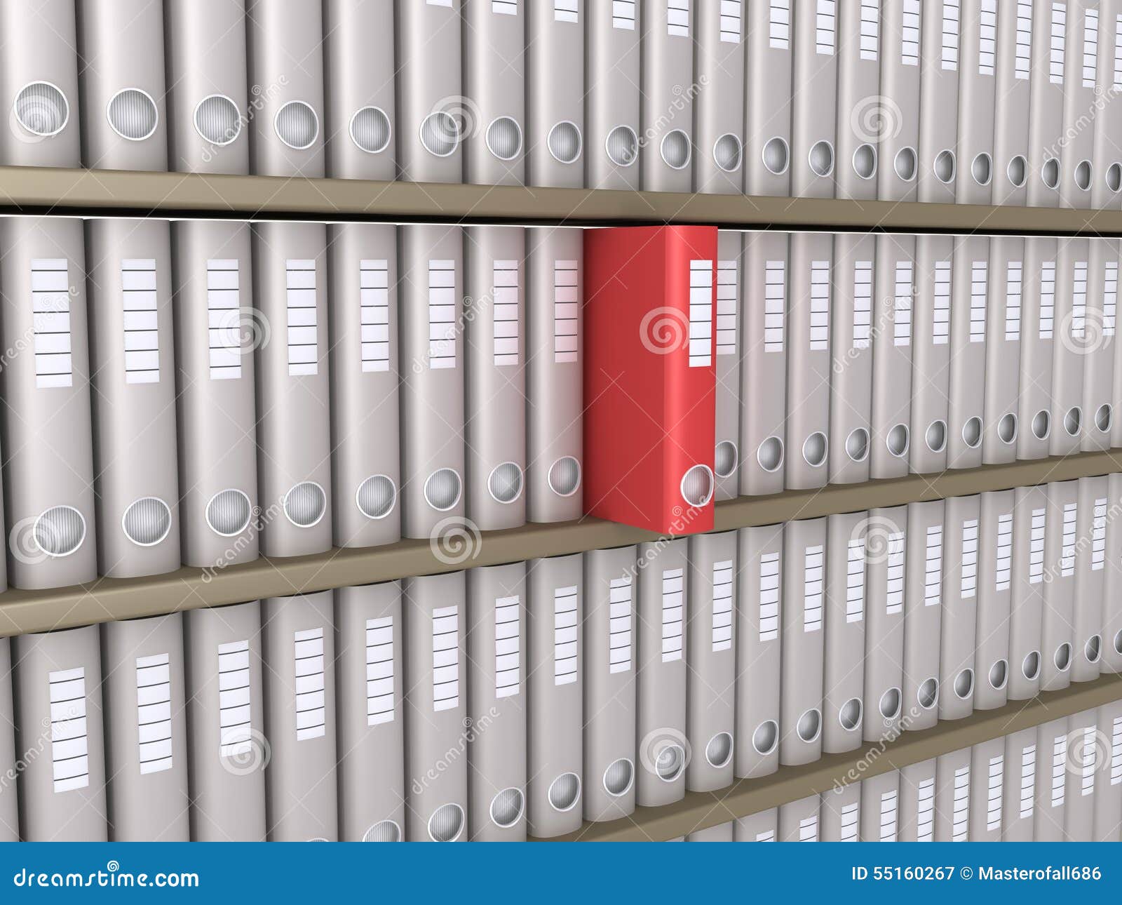 Many Folders As Huge Database Stock Illustration - Illustration of seek ...