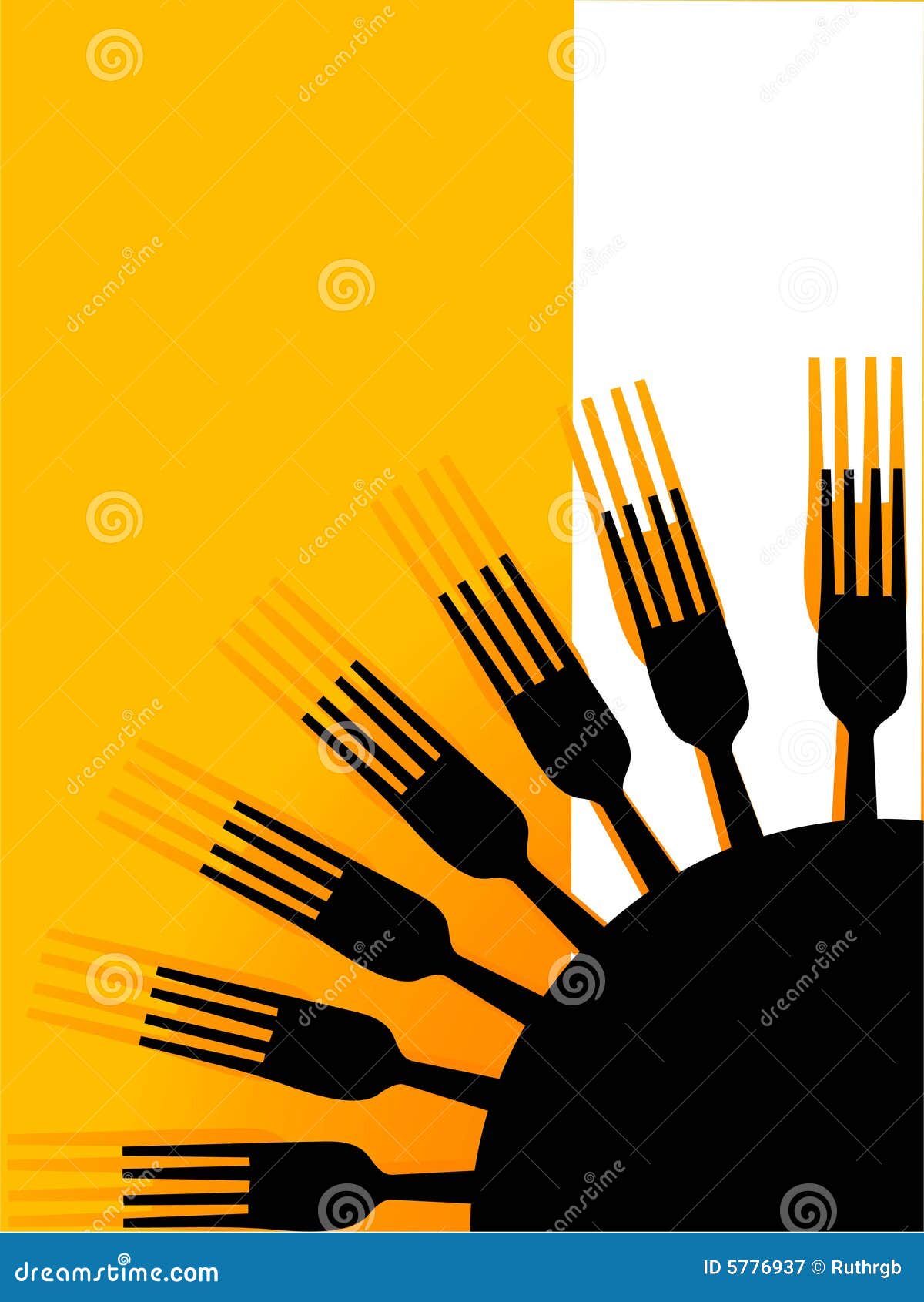 Many forks stock illustration. Illustration of equipment - 5776937