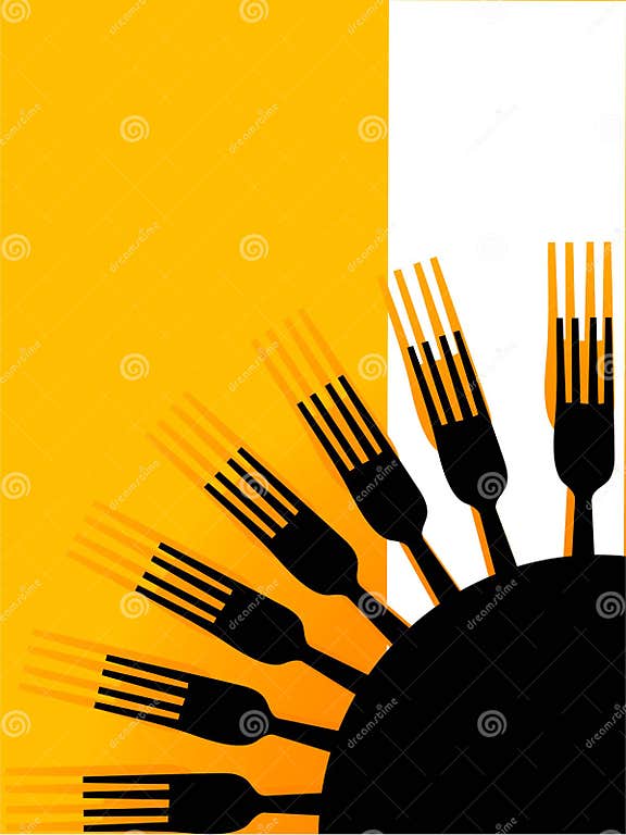 Many forks stock illustration. Illustration of equipment - 5776937