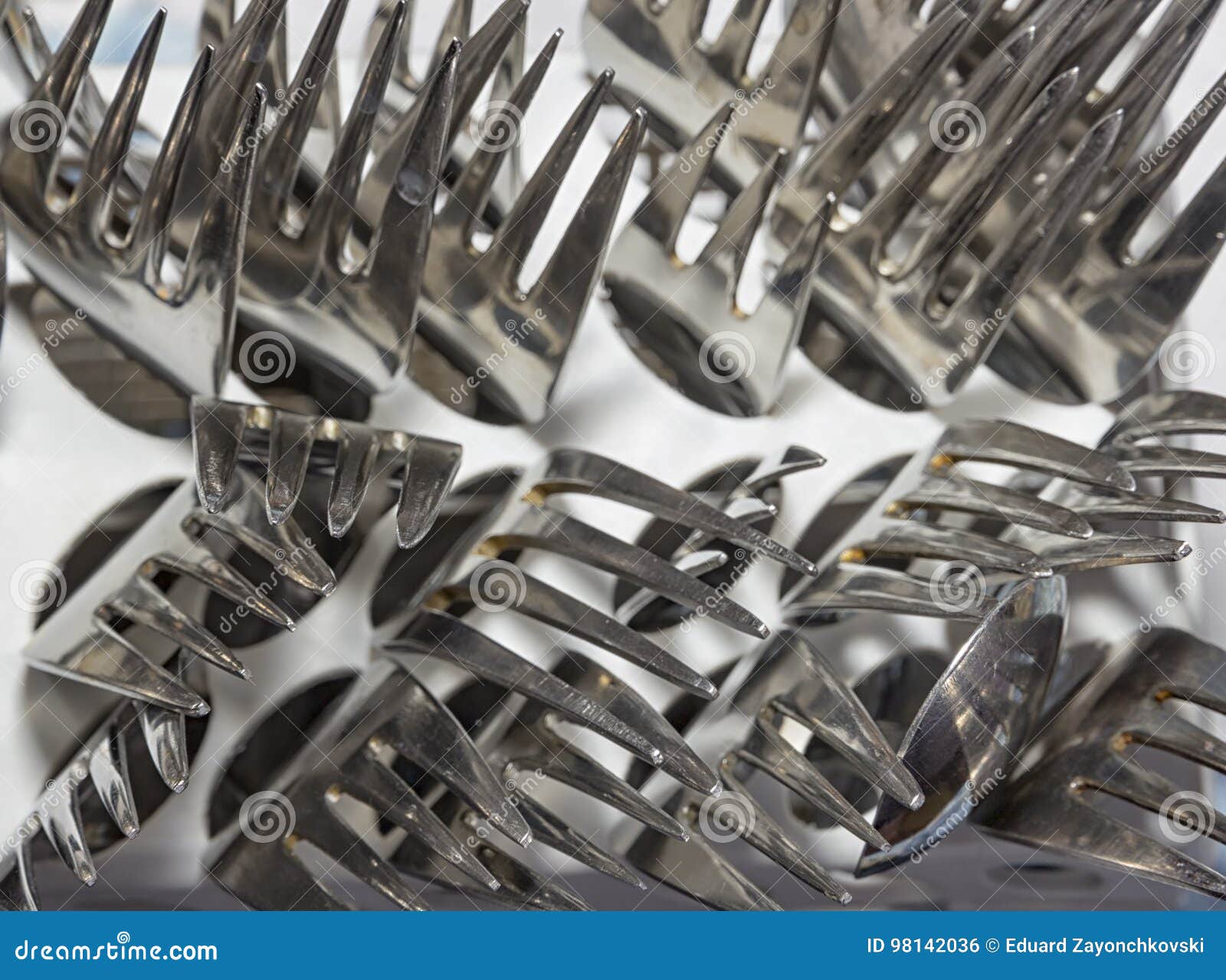 Many forks stock photo. Image of dining, appliance, machine - 98142036