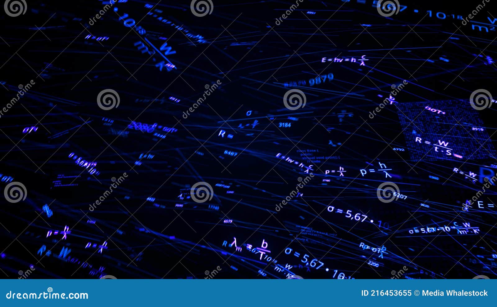 Many Formulas in Physics. Animation. Formulas for Physics in Electronic ...