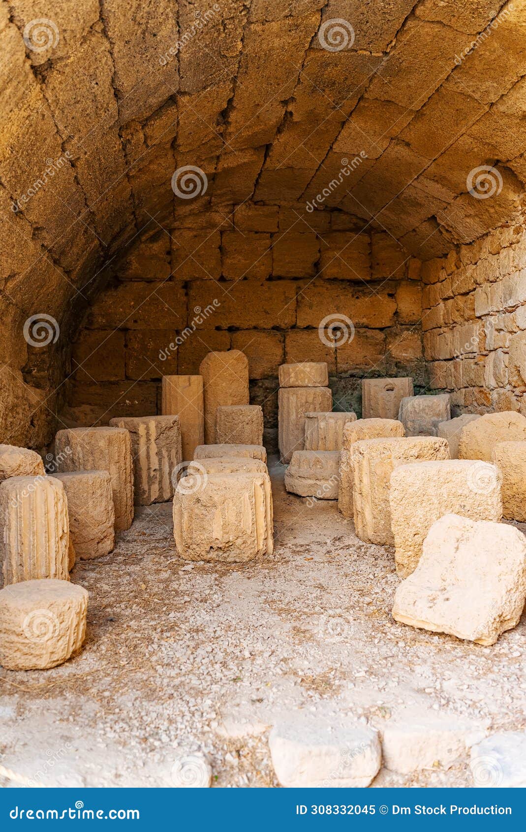 Many Fragments of Ancient Columns Stock Image - Image of elements ...