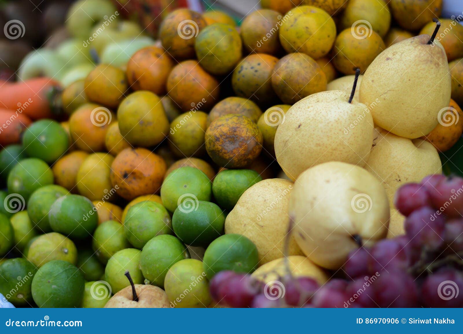 Many fresh fruits mixed stock photo. Image of agricultural - 86970906