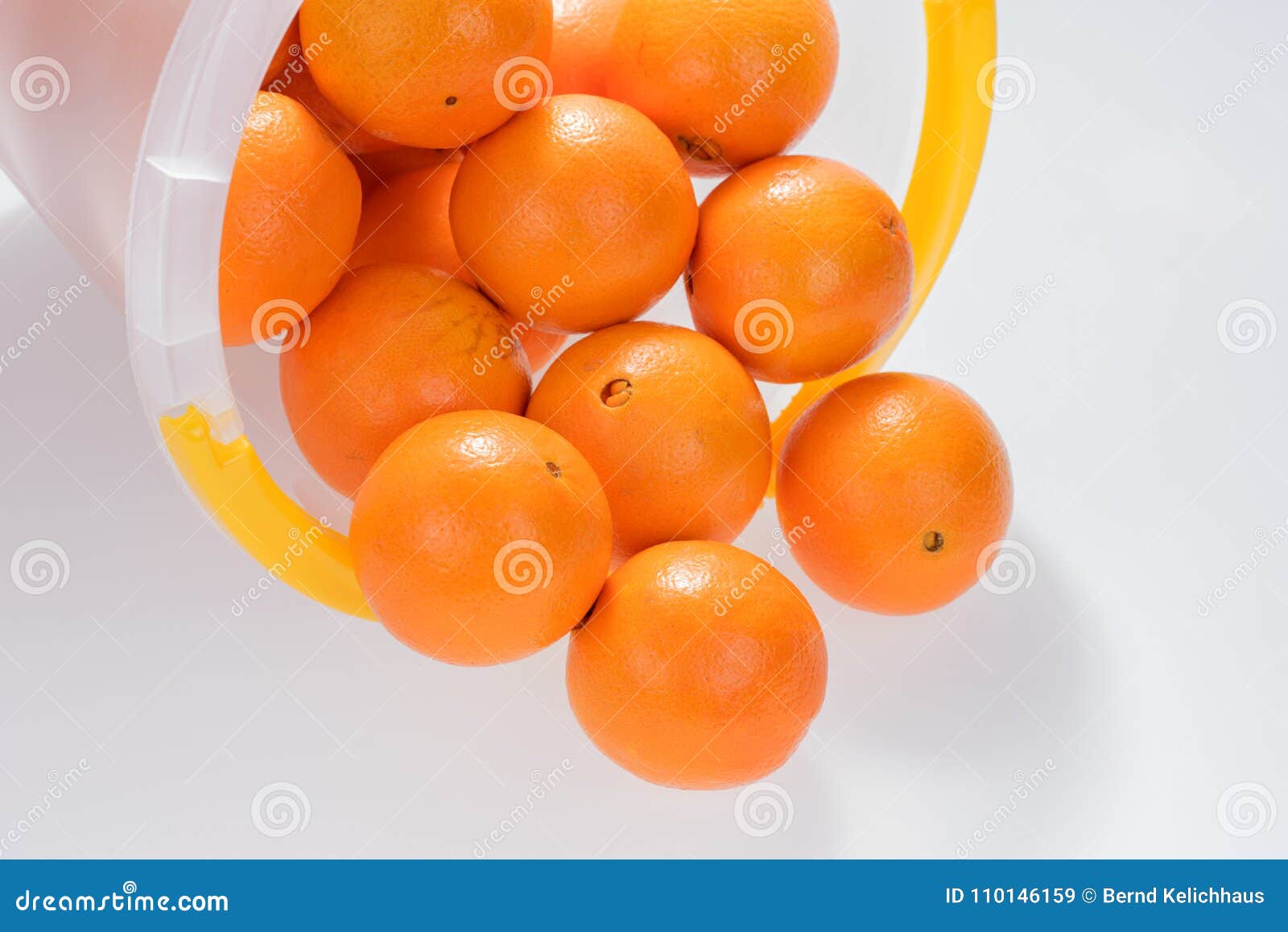 Many Fresh Oranges in the Bucket Stock Image - Image of freshness ...
