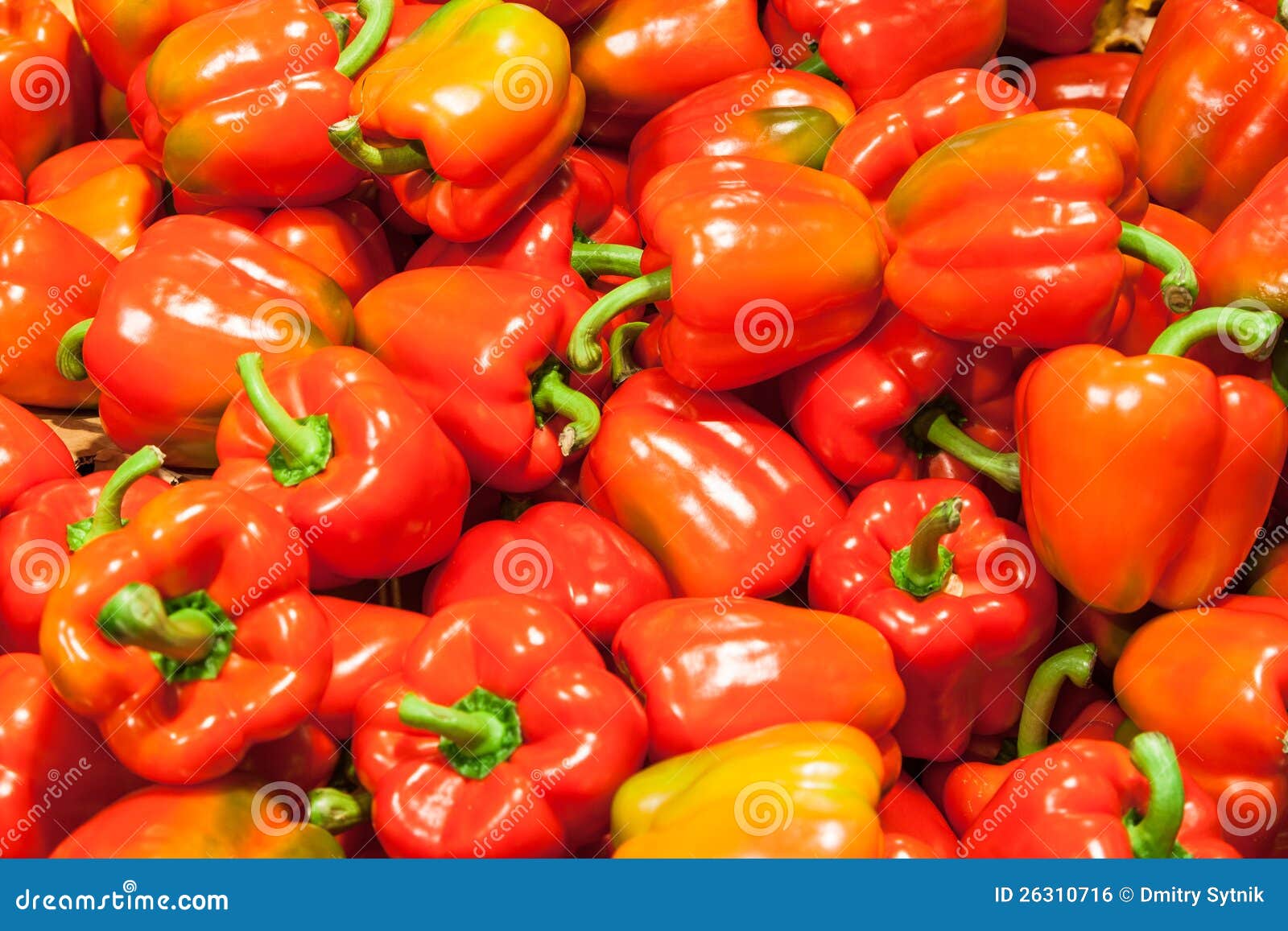 Many Fresh Red Sweet Pepper Stock Photo - Image of cook, healthy: 26310716