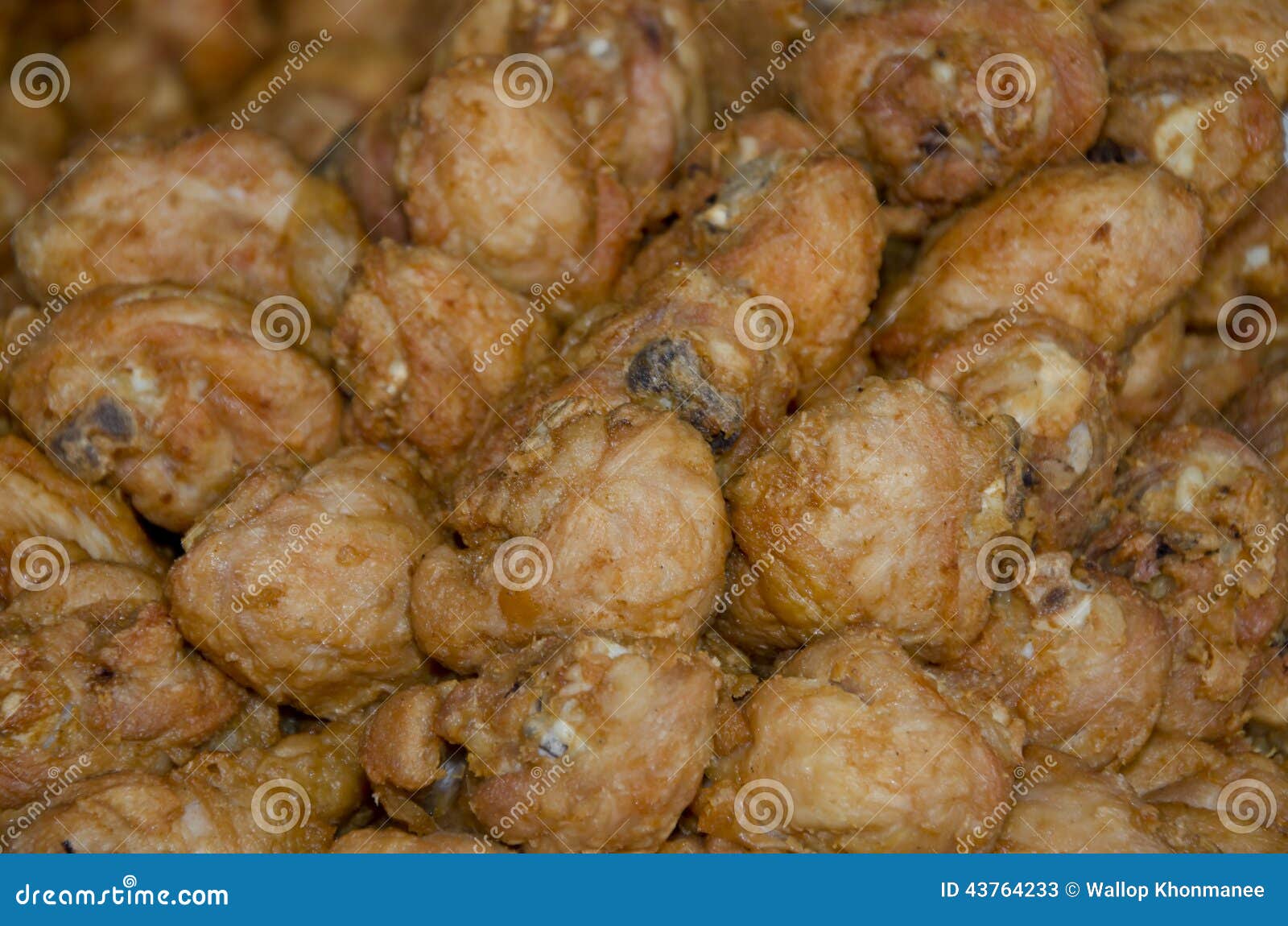 Many of fried chicken. stock image. Image of crispy, group - 43764233