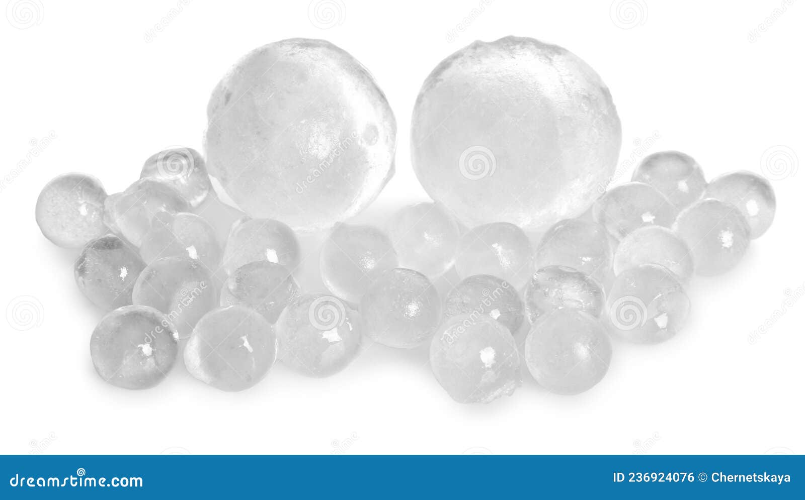 Many Frozen Ice Balls on White Background Stock Photo - Image of cube ...