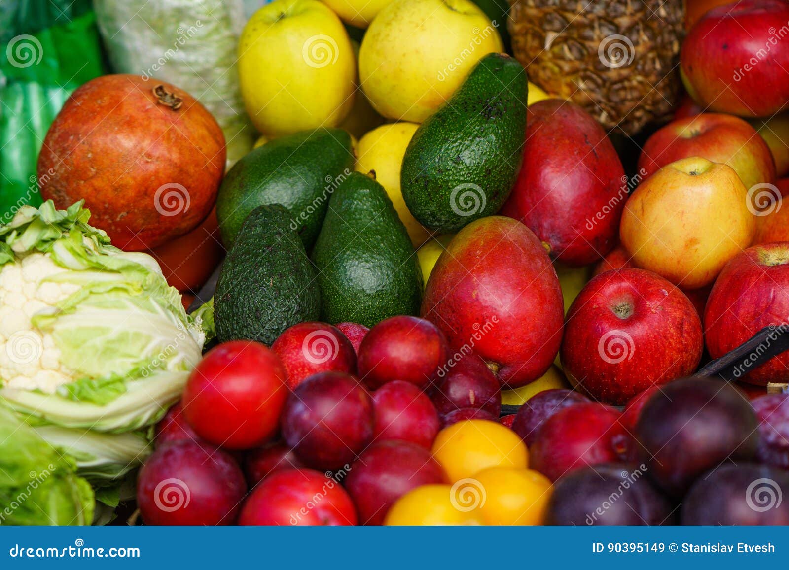 Many Fruit. Lots of Ripe Fruit. Stock Image - Image of diet, explosion ...