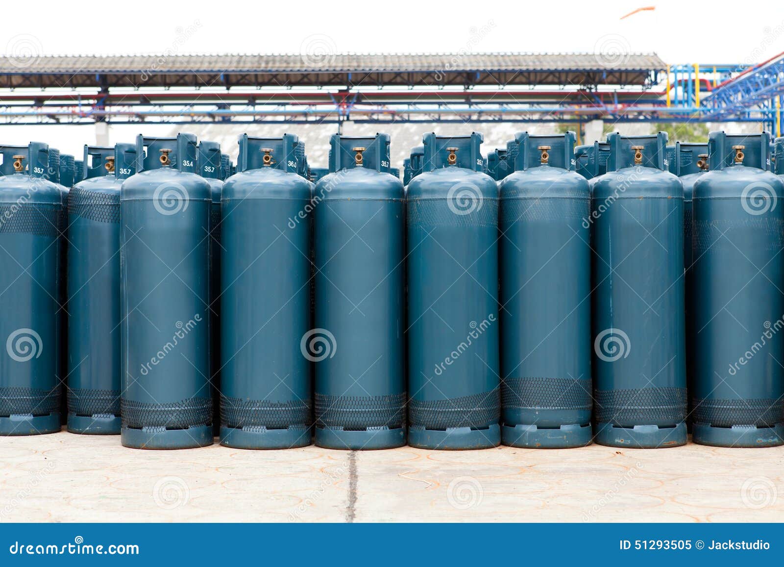 Many of the Gas Bottles Balloons with Propane Butane Stock Image ...
