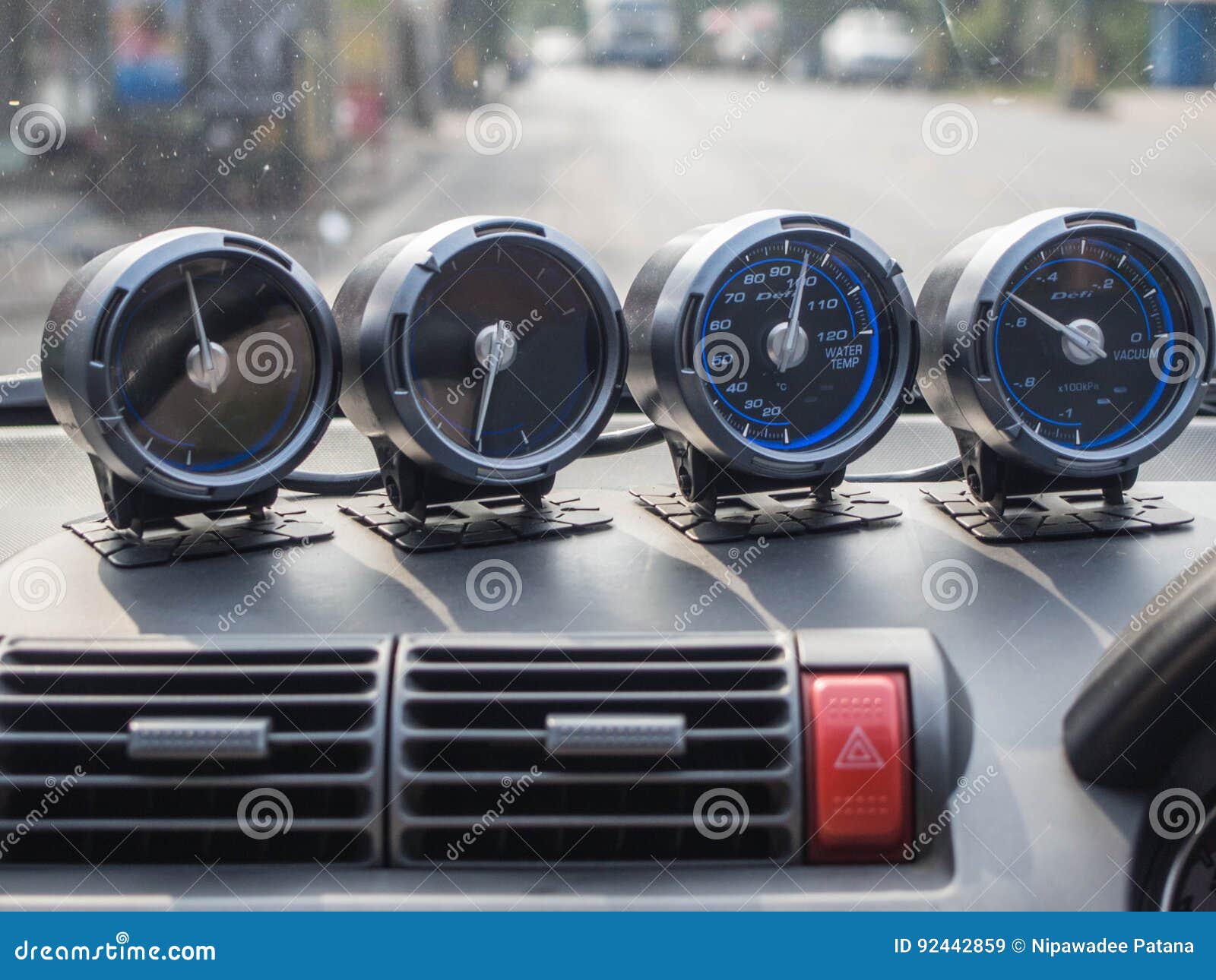 Many gauge panel stock image. Image of bright, interior - 92442859