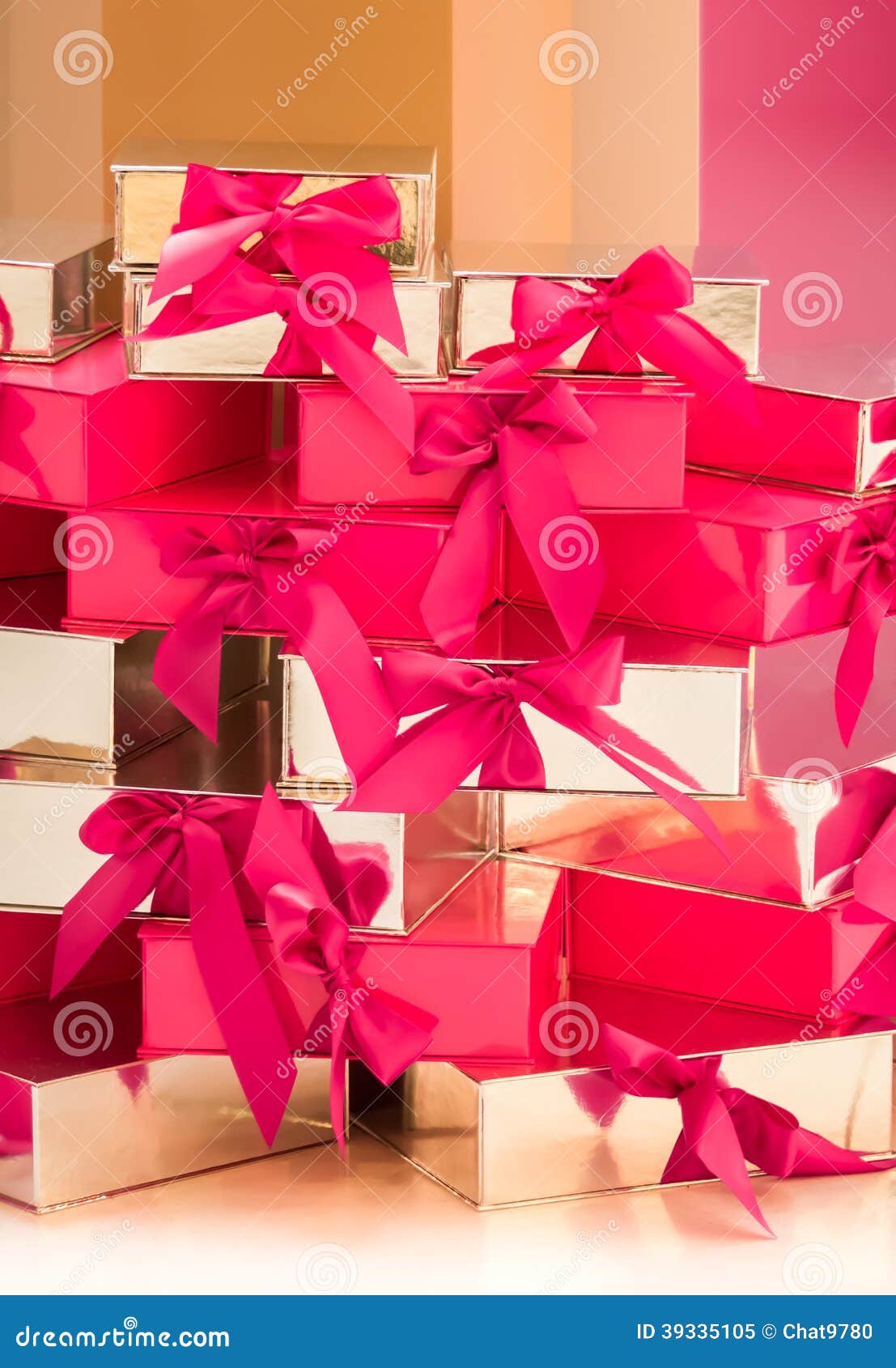 Many gift boxes pile up stock image. Image of greeting - 39335105