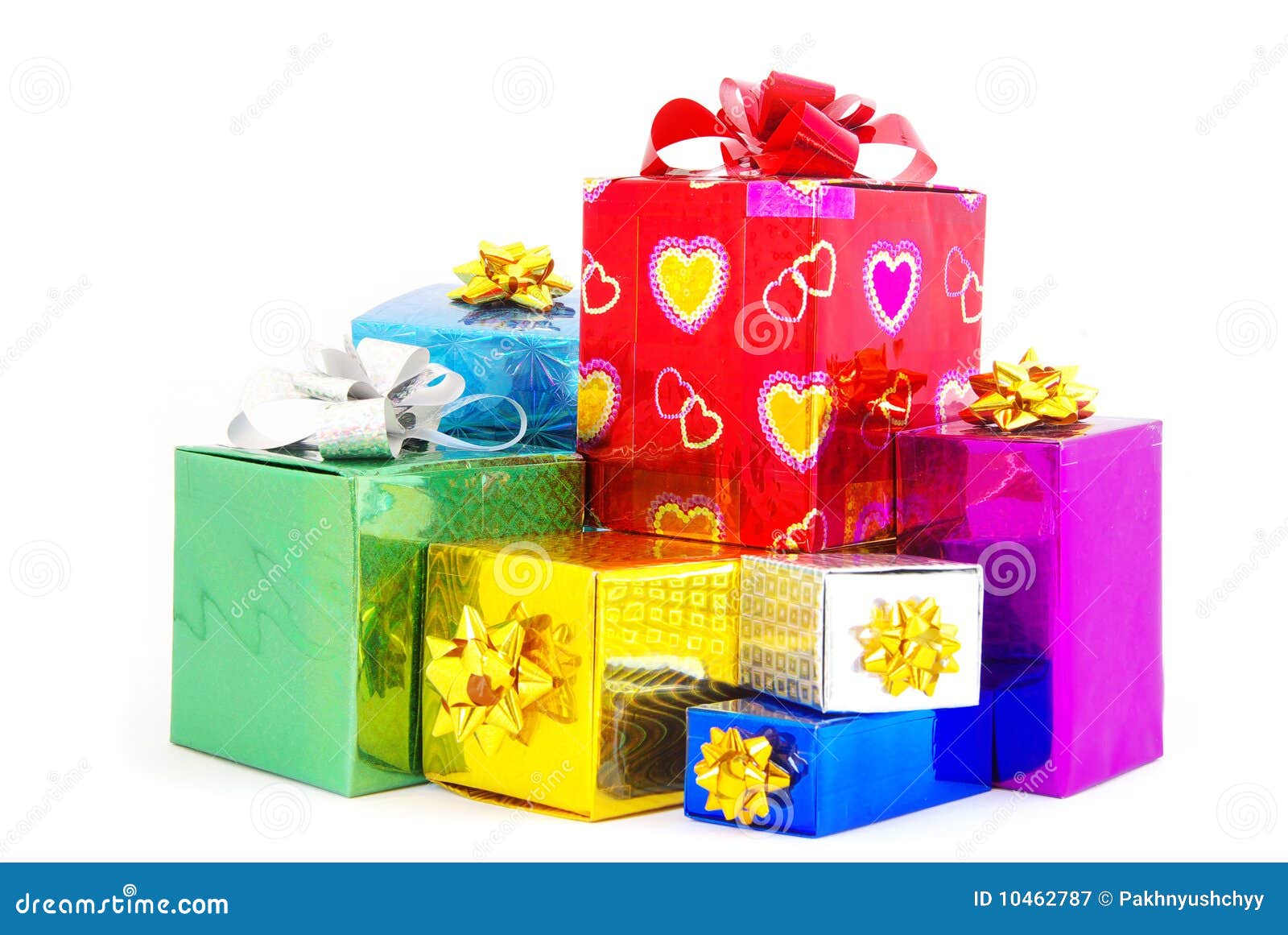 Many gifts box stock image. Image of shiny, traditional - 10462787