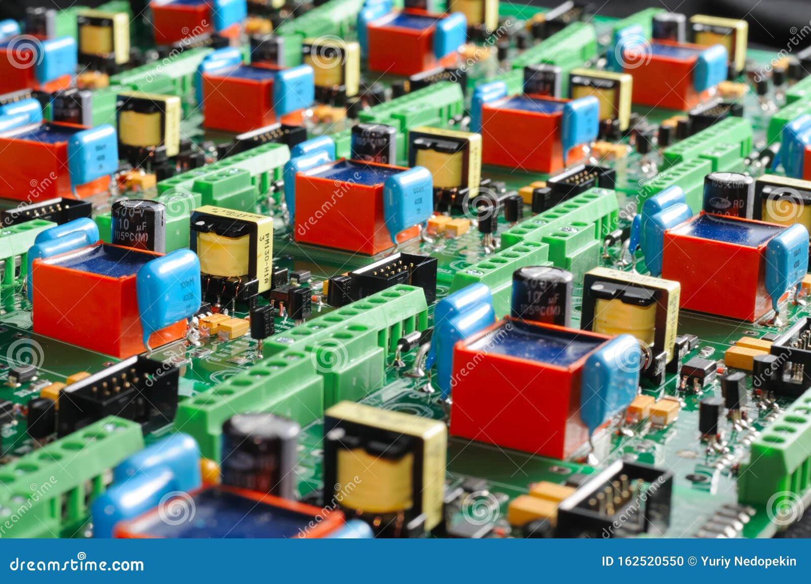 Many Green PCB Microcircuit Board Stock Photo - Image of electricity ...