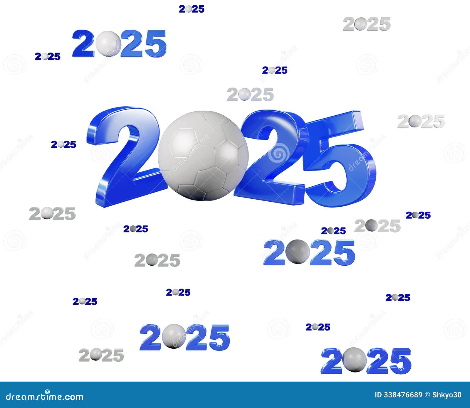 Many Handball 2025 Designs with Many Balls on White Stock Illustration ...