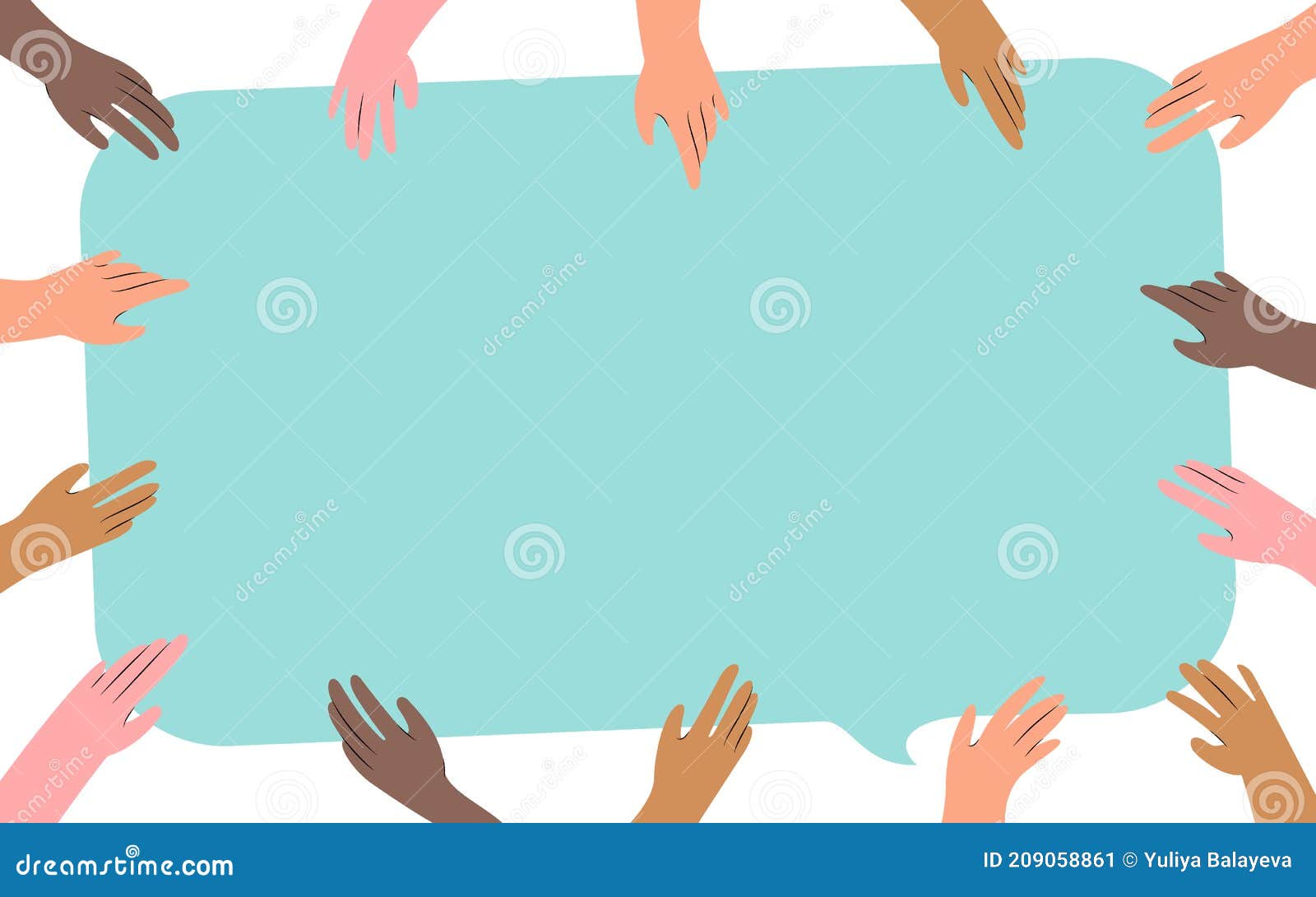 Delivering a message stock vector. Illustration of uniting - 209058861