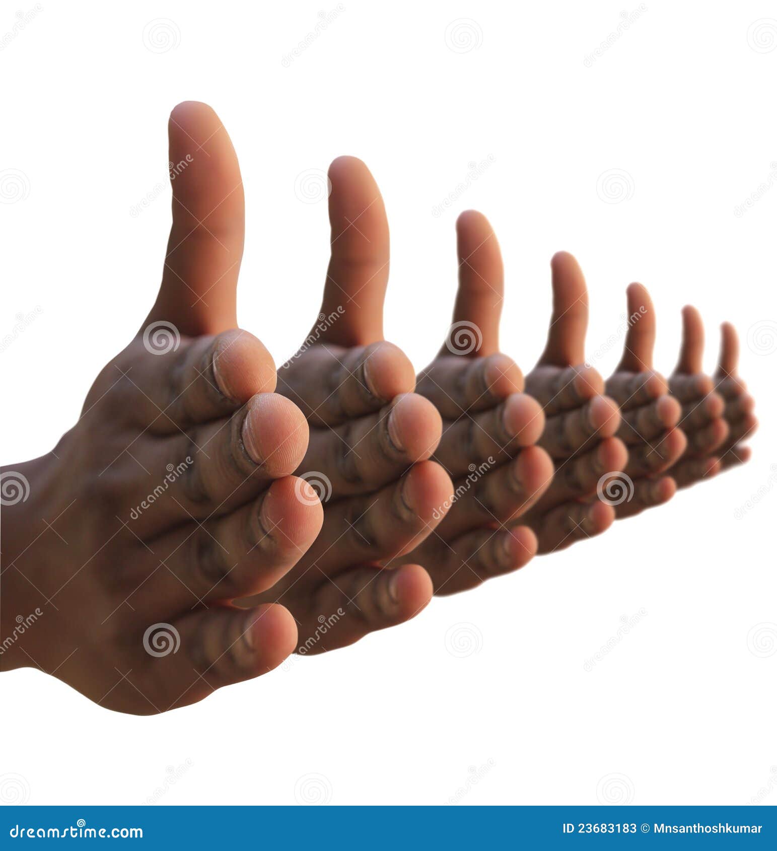 Many Hands Extended for Hand Shake Stock Image - Image of hands ...