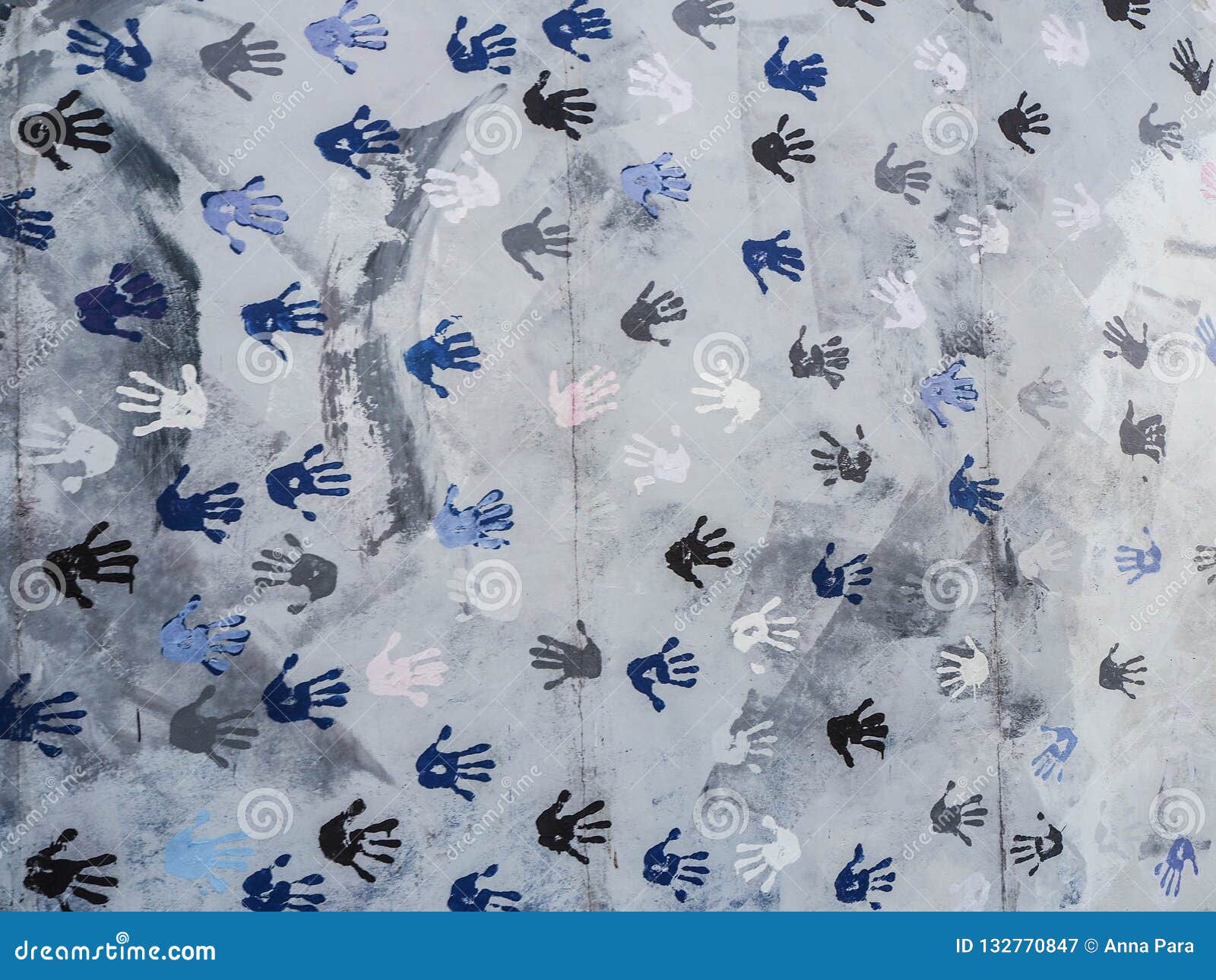 Many hands graffiti stock image. Image of museum, berlin - 132770847