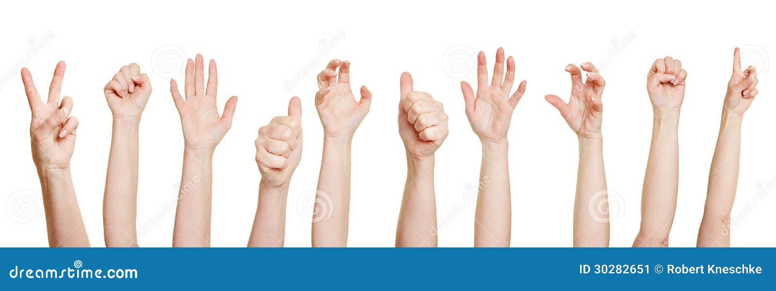 Many Hands Making Different Stock Image - Image of hand, okay: 30282651