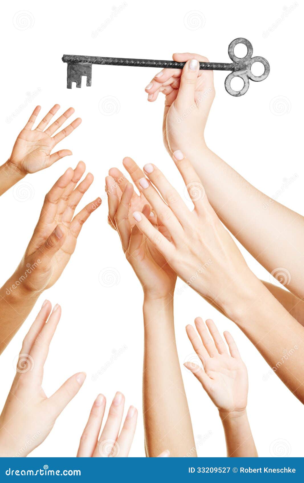 Many Hands Reaching for Key Stock Image - Image of greed, reaching ...