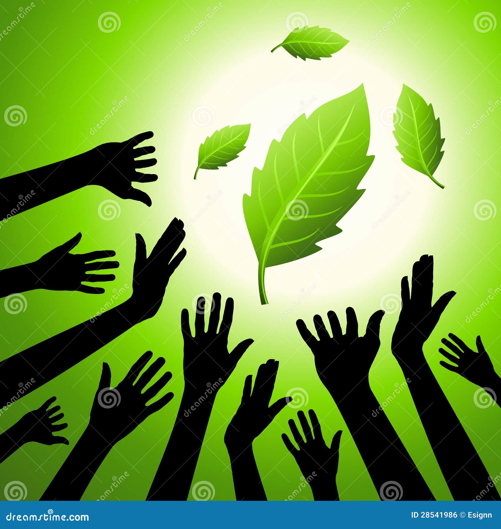 Save Green Ecosystem Concept. Planet With Different Types Of ...