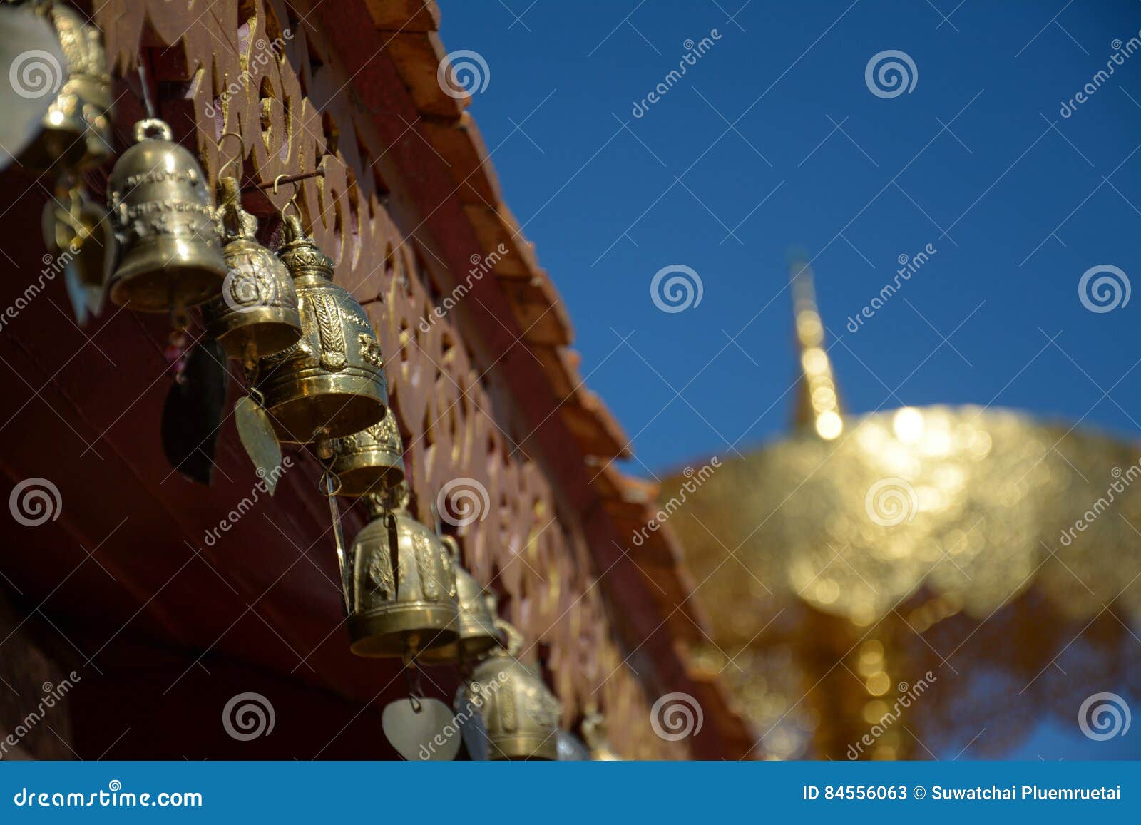 Many Hanging Bells in Temple Editorial Stock Photo - Image of antique ...