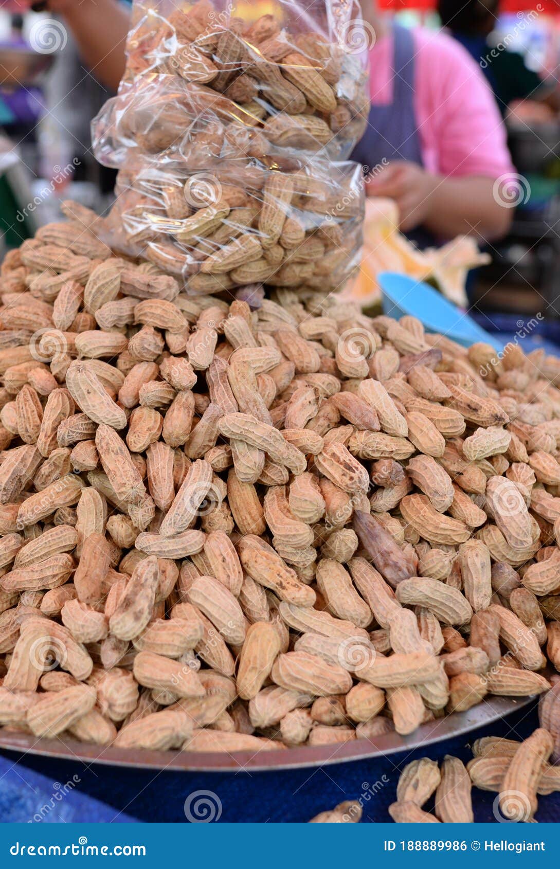 Many Hard-boiled Peanuts in a Basin Stock Photo - Image of eating ...