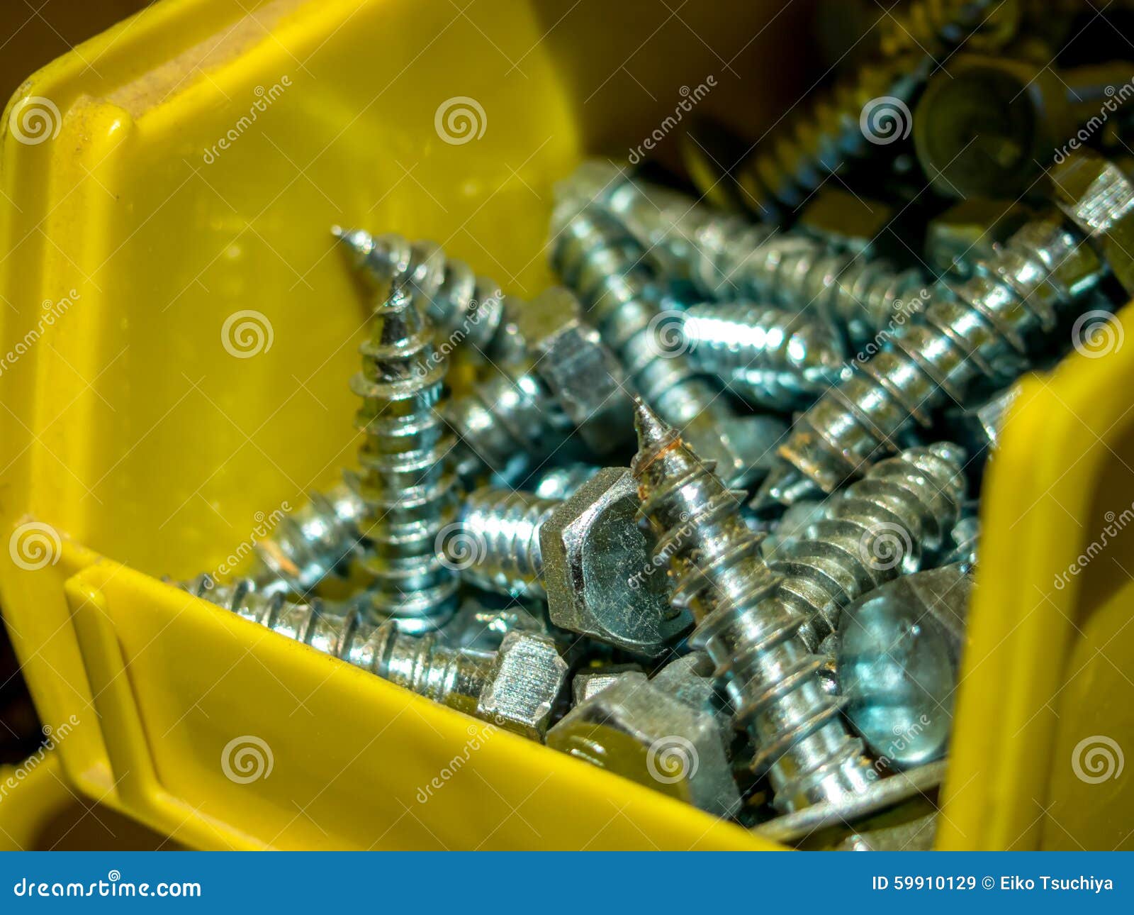 Many Hardware are in the Container at the Construction Site Stock Image ...
