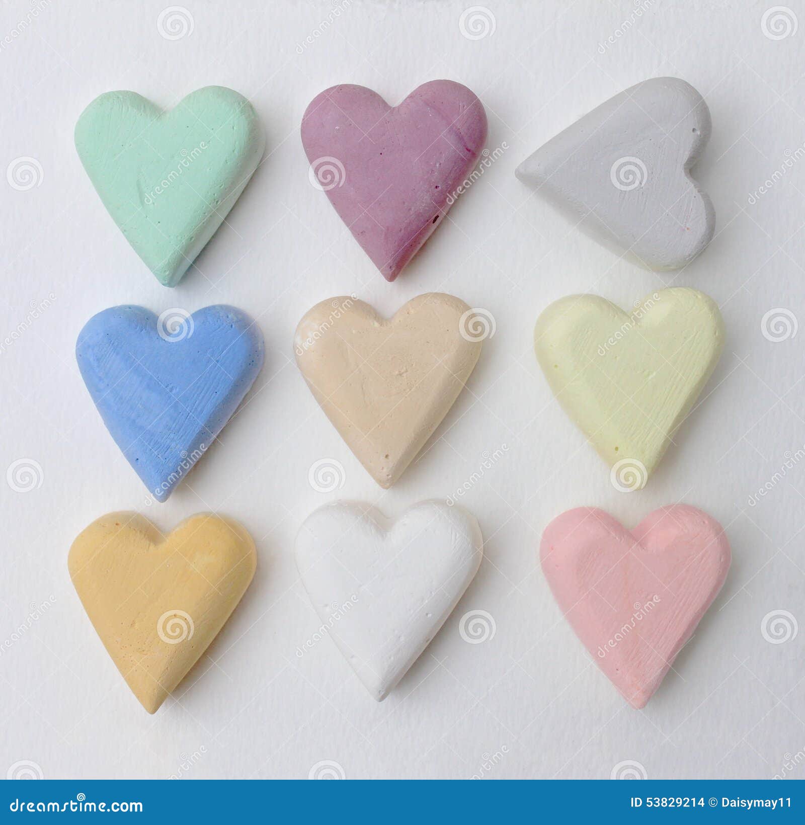 Pastel hearts stock photo. Image of pattern, heart, valentines - 53829214