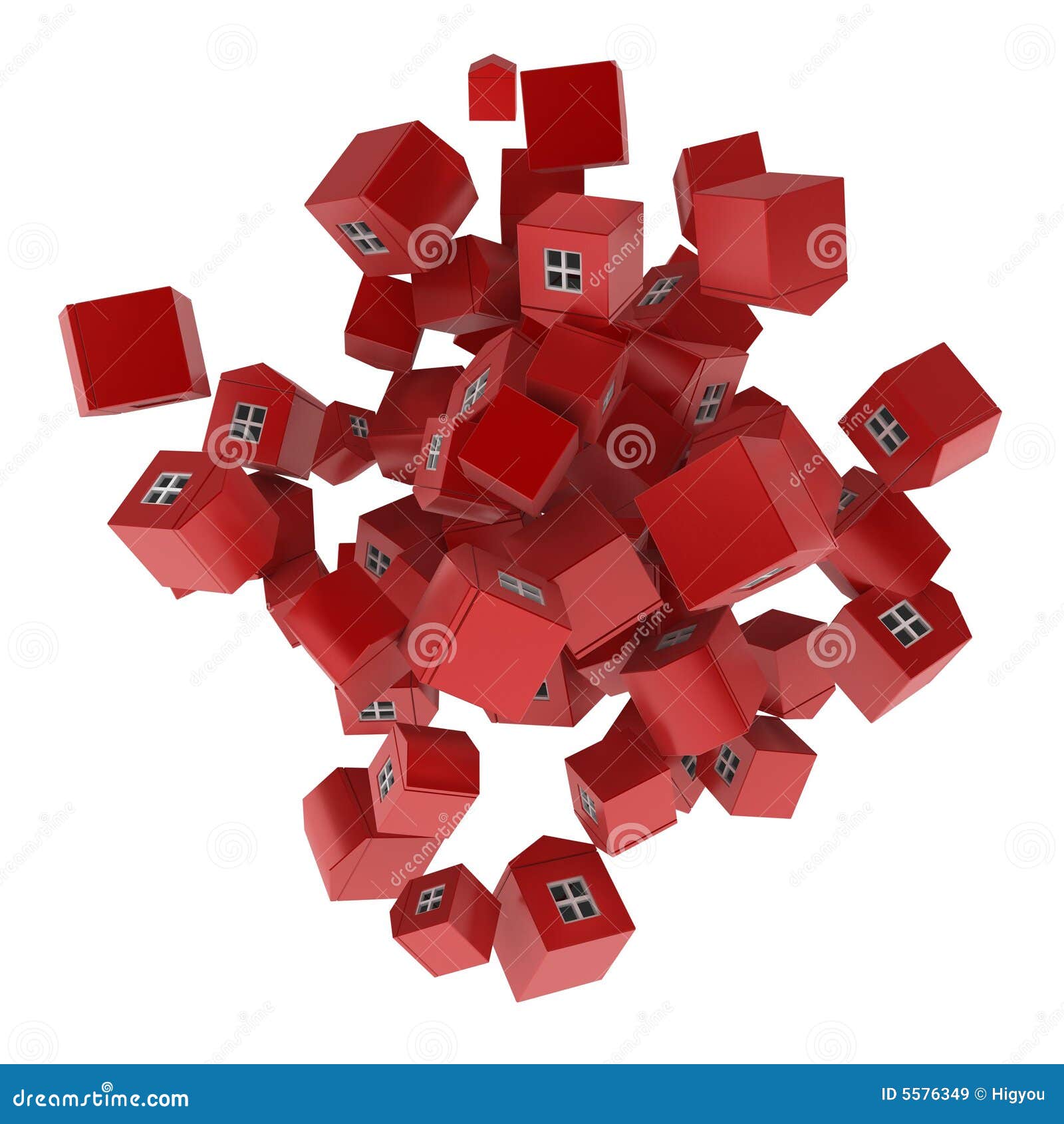 Many Houses stock illustration. Illustration of property - 5576349