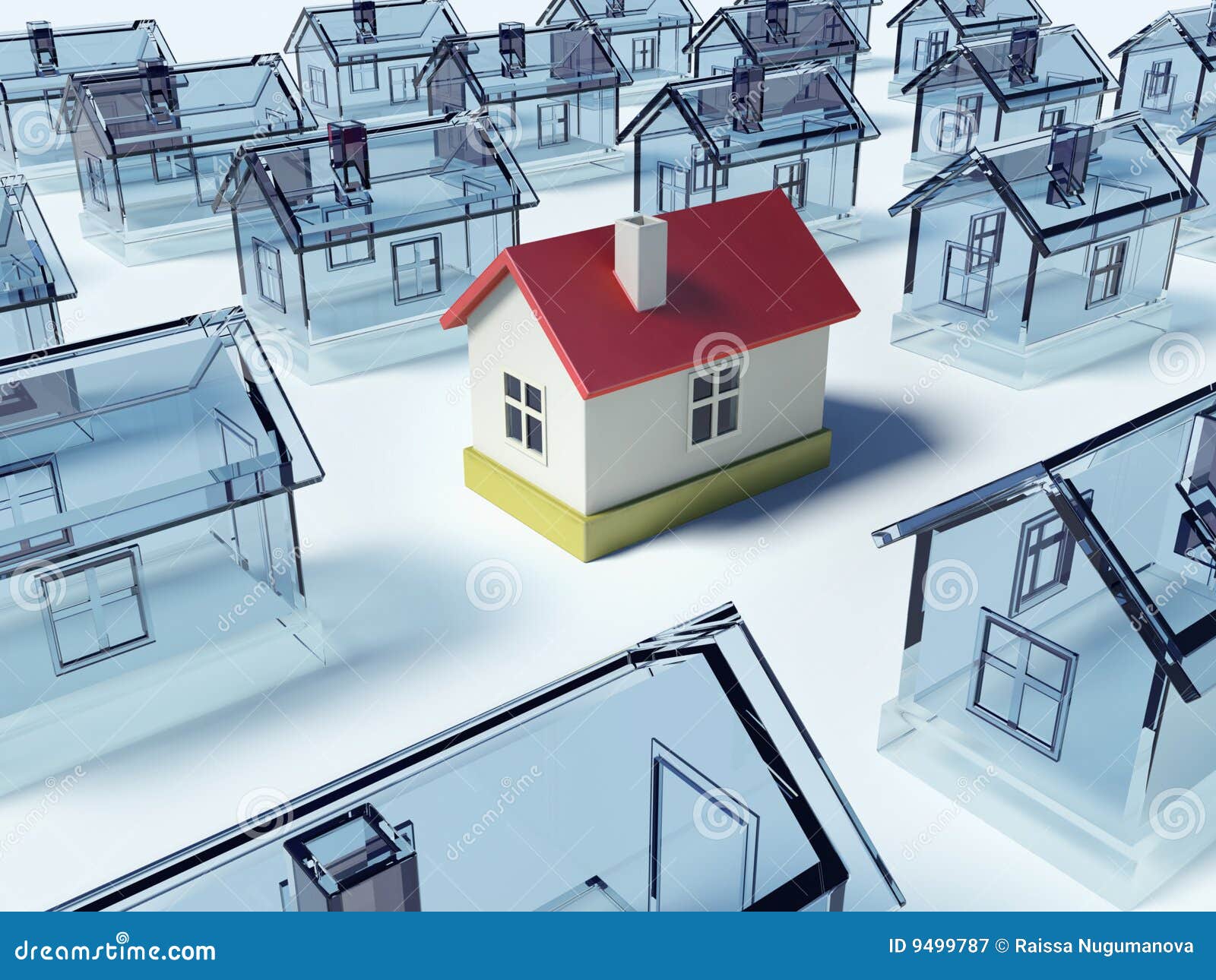 Many houses. stock illustration. Illustration of home - 9499787