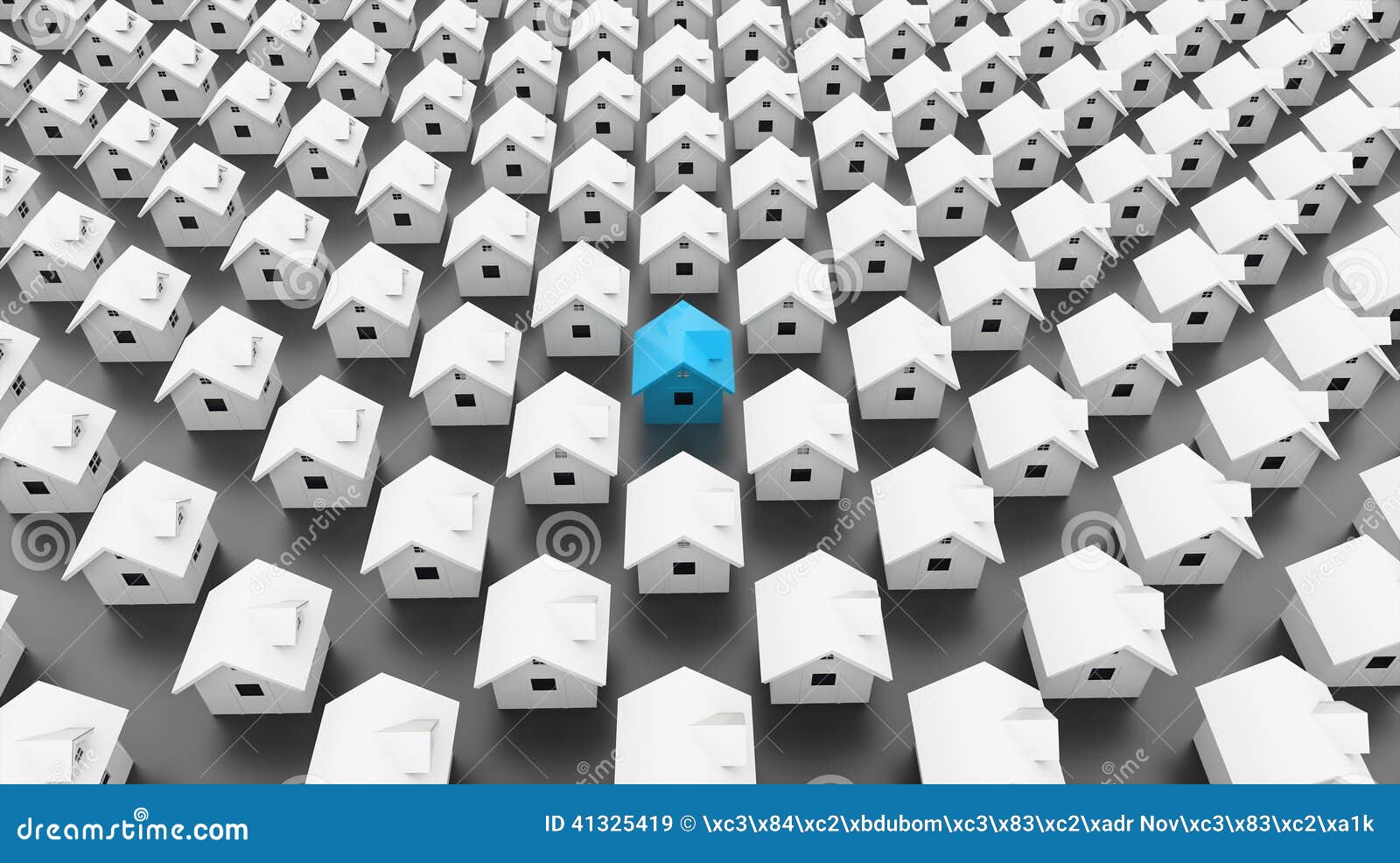 Many houses stock illustration. Illustration of investment - 41325419