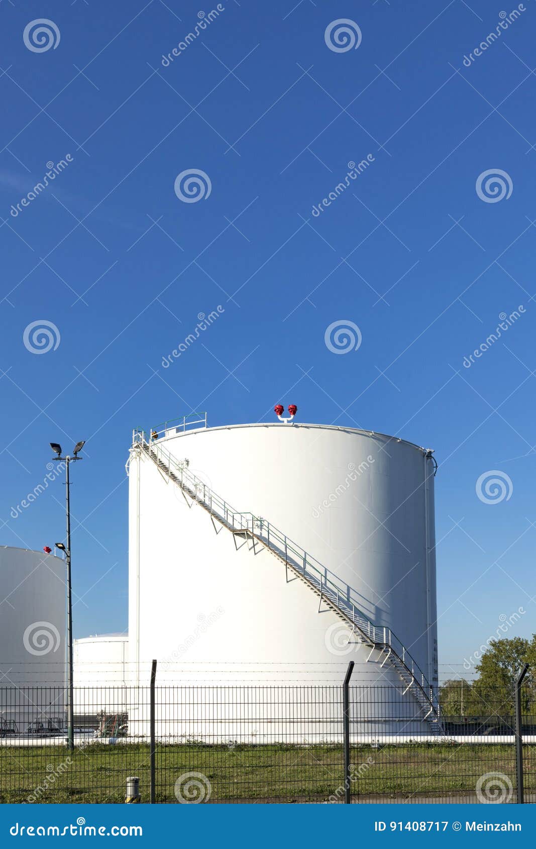 Many huge white silos stock image. Image of security - 91408717