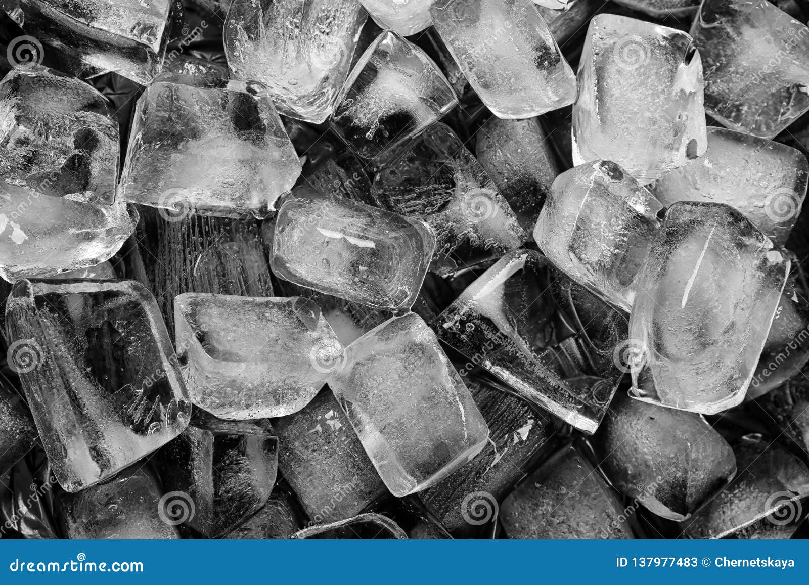 Many Ice Cubes on Black Background Stock Image - Image of pile, design ...