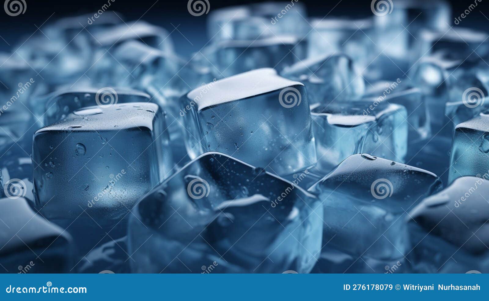 Many Ice Cubes. Cool Background Stock Illustration - Illustration of ...
