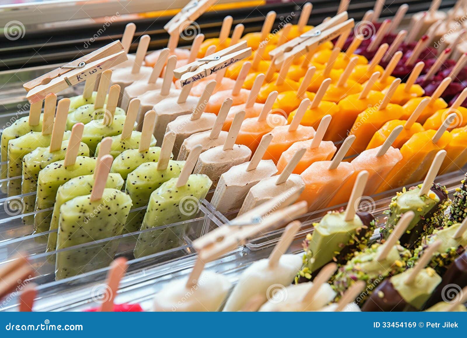 Many ice lollies stock image. Image of delicious, kiwi - 33454169