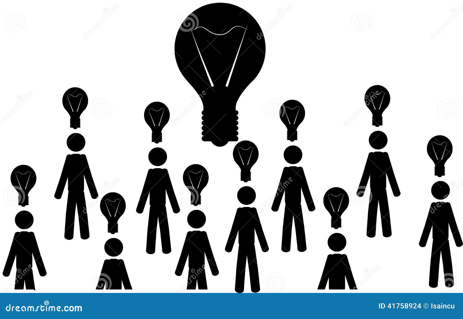 Many ideas stock vector. Illustration of character, large - 41758924