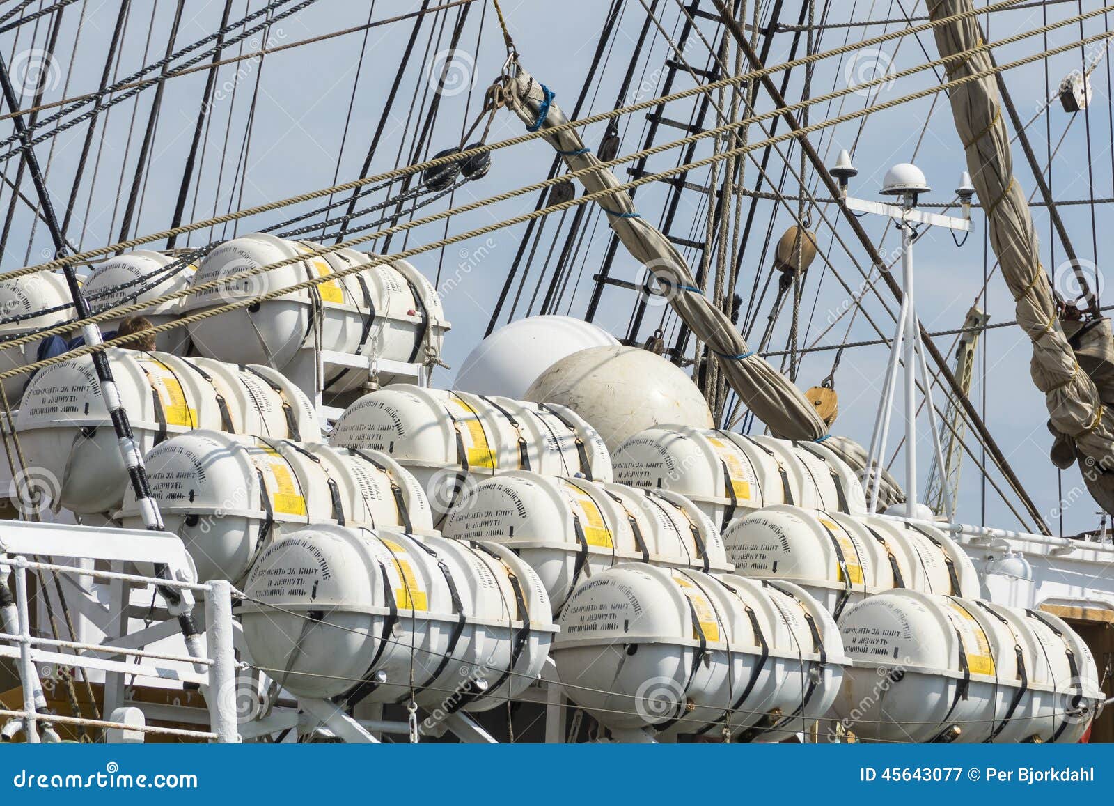 Many inflatable liferafts editorial photography. Image of boat - 45643077