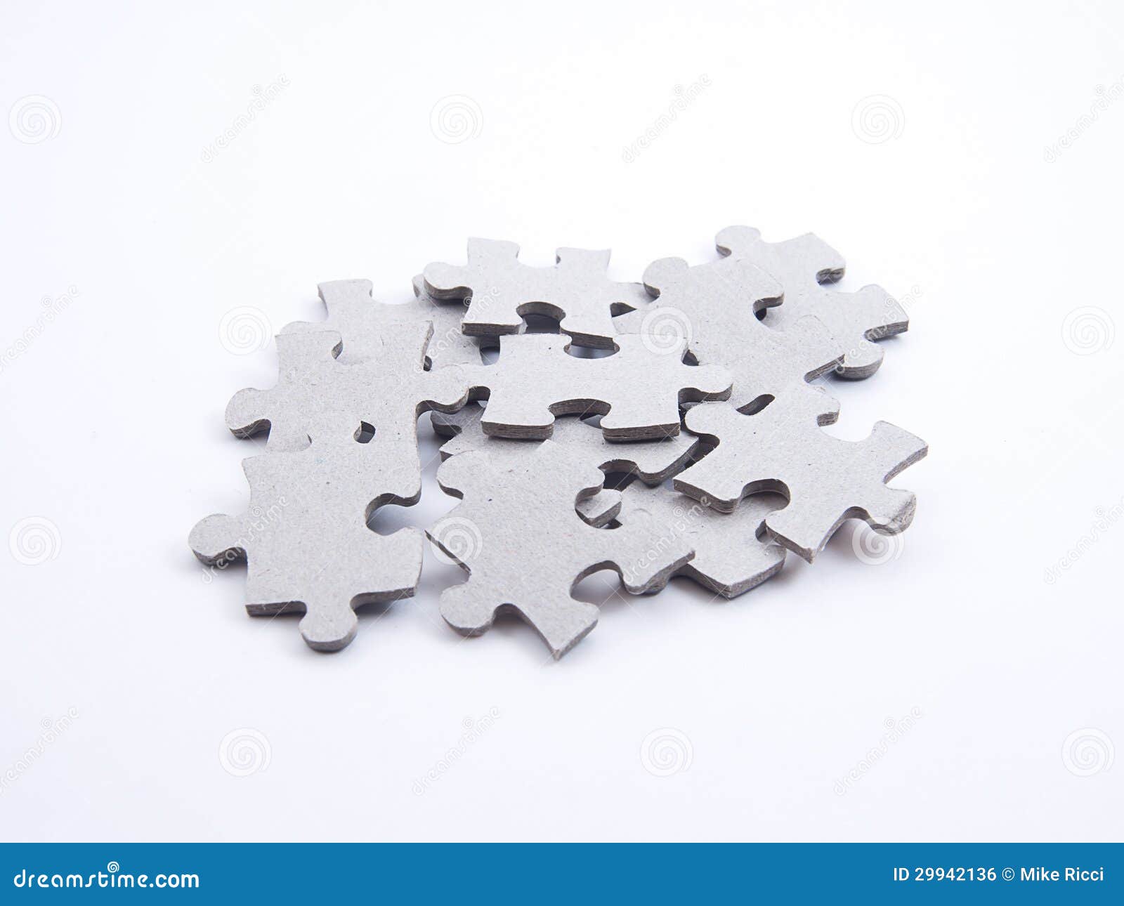 Many Grey Blank Puzzel Peices Stock Photo - Image of concept, problem ...