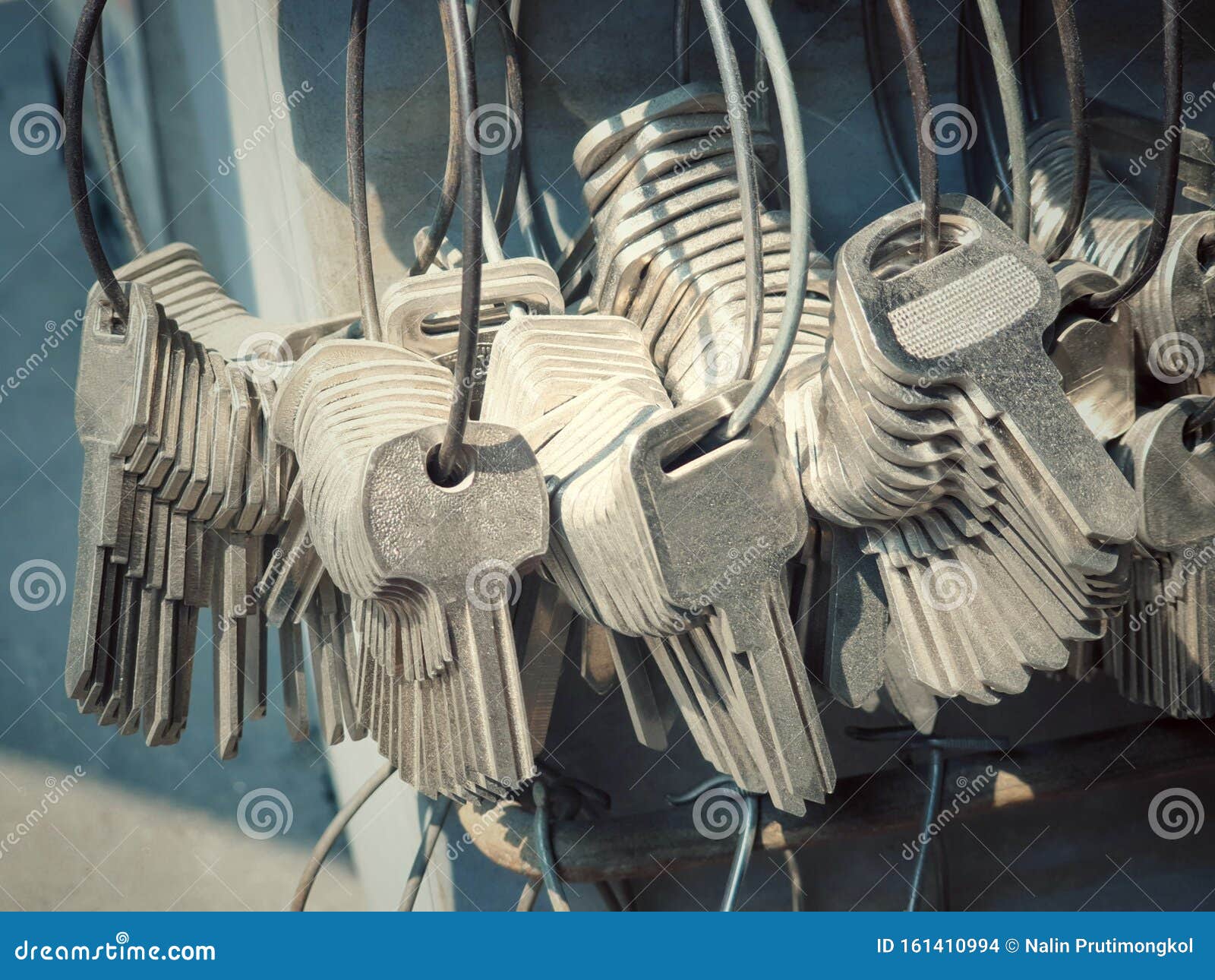 Many key chains stock photo. Image of sale, cutting - 161410994