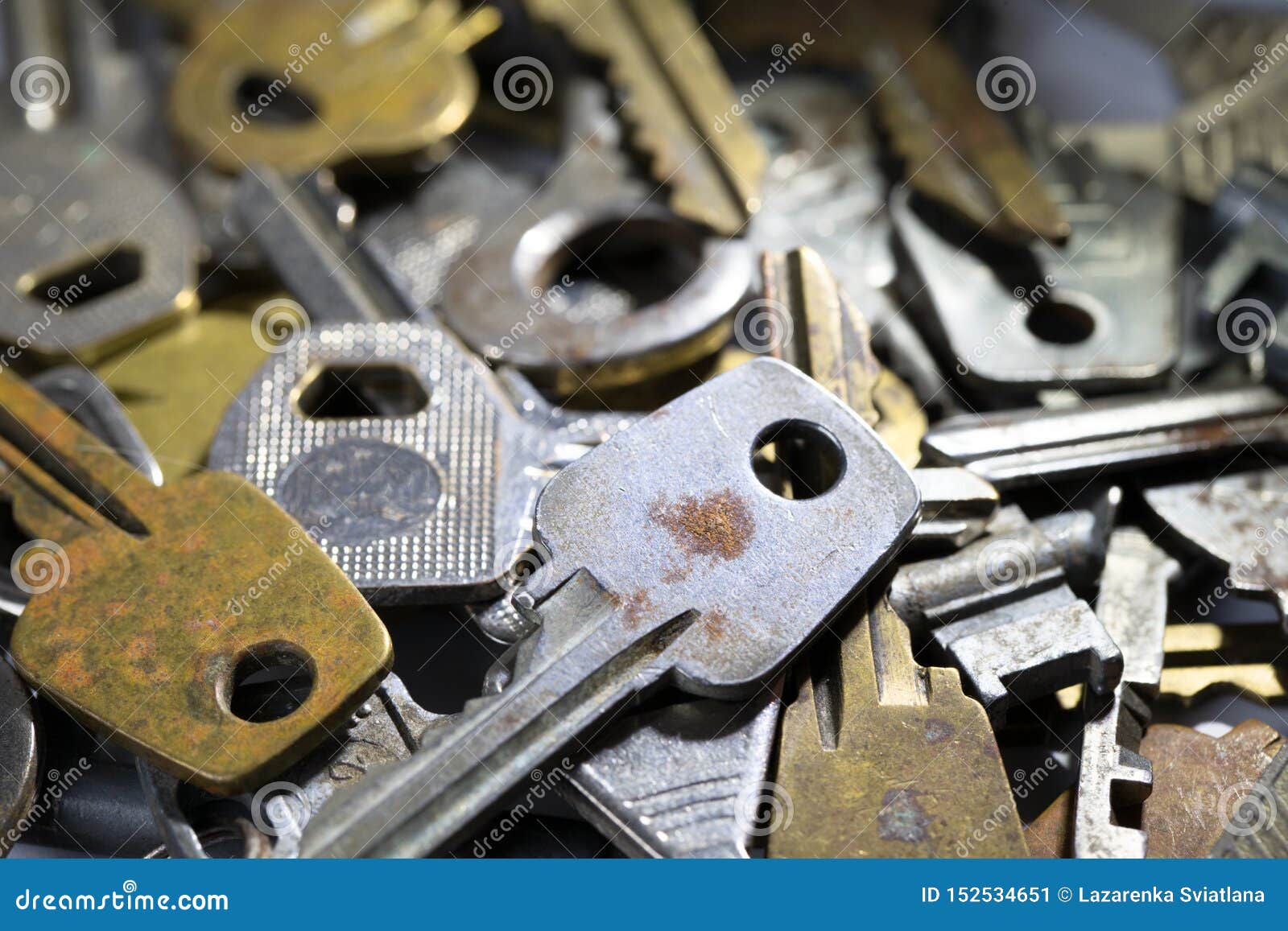 Many Keys Close-up. Old Keys Stock Image - Image of choice, password ...