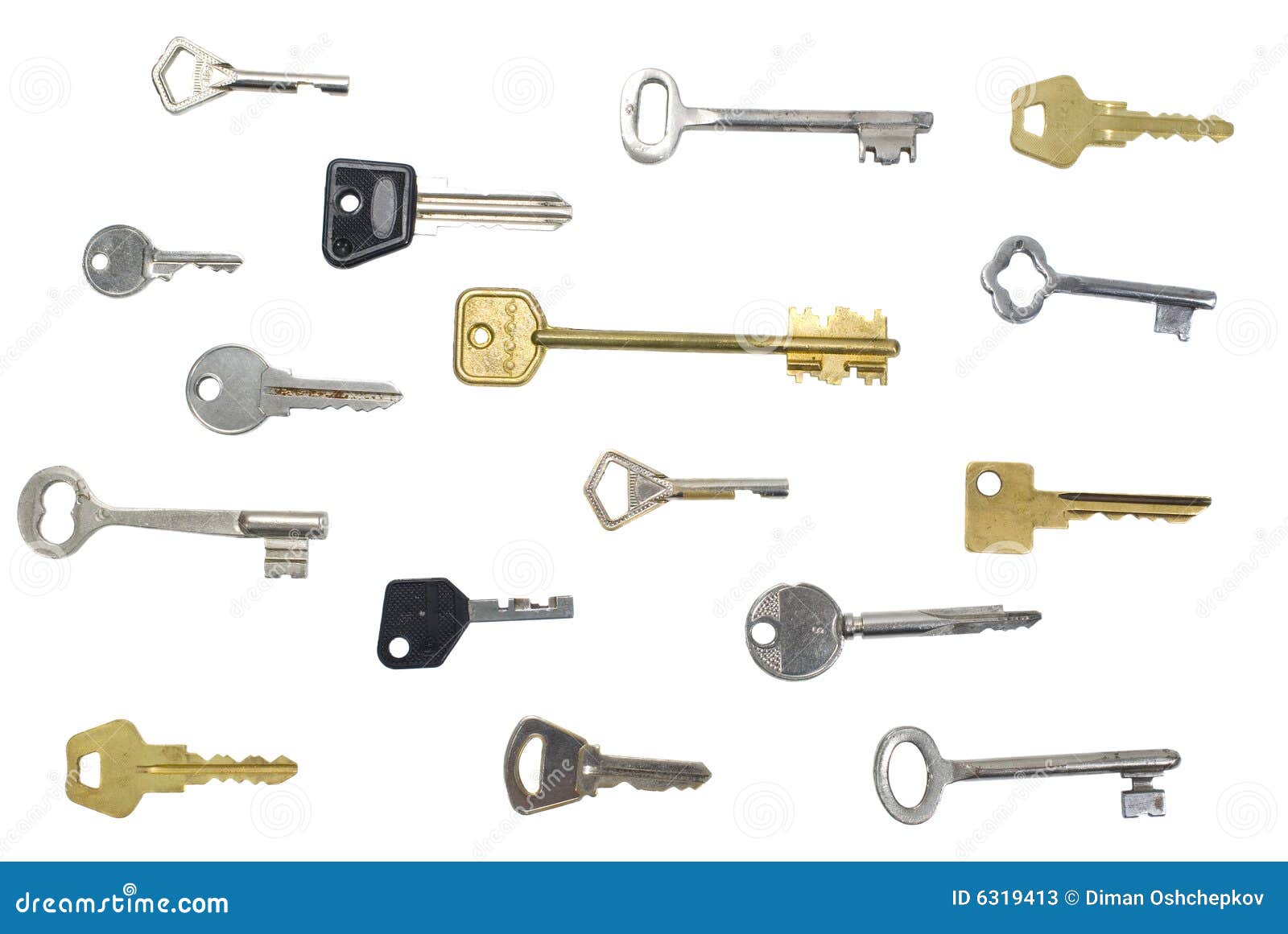 Many Keys Isolated Background Stock Image - Image of idea, object: 6319413
