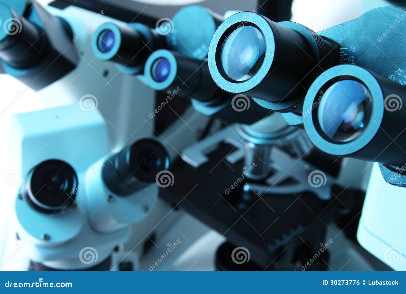 Many microscopes stock photo. Image of forensic, macro - 30273776