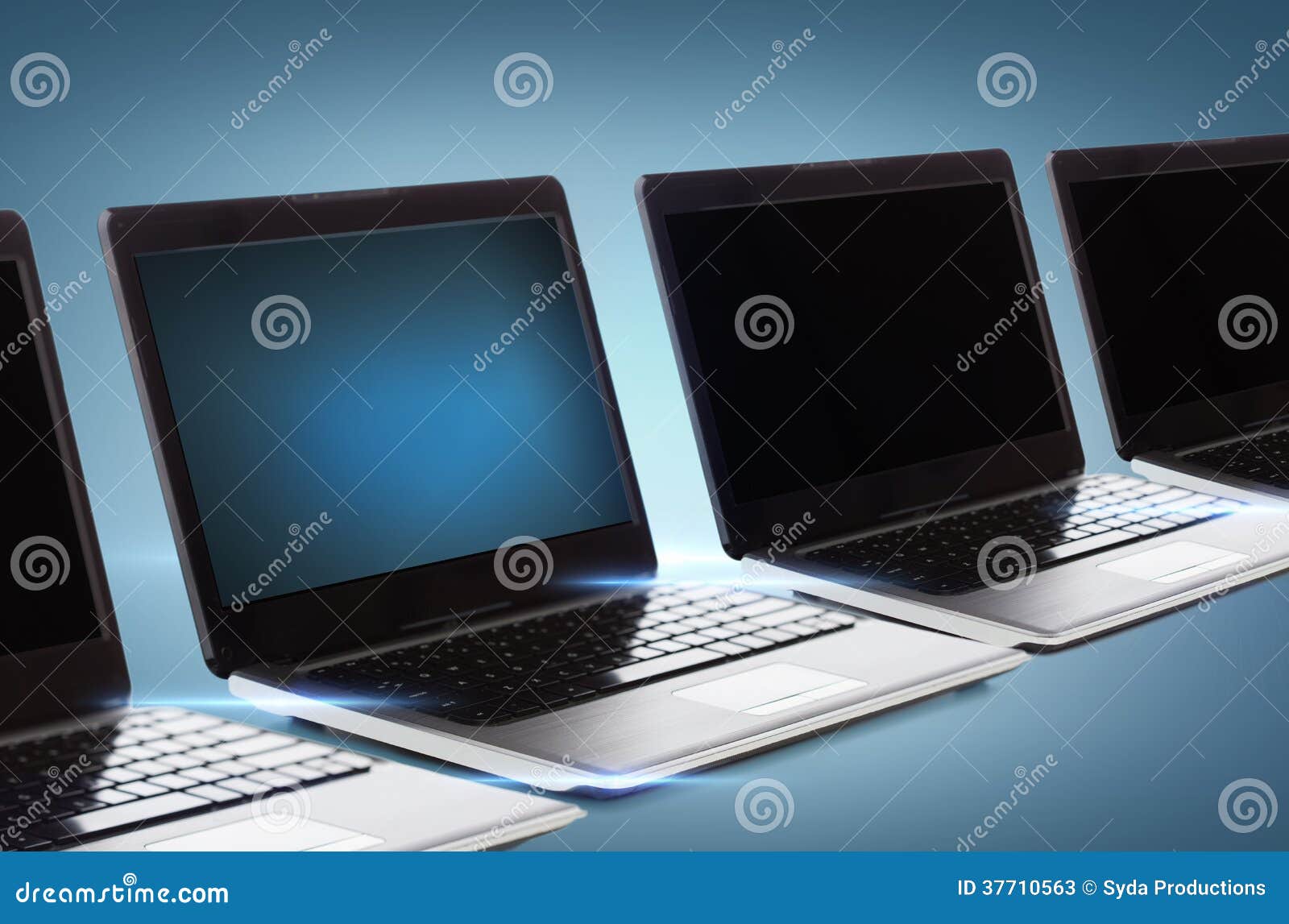 Laptop Computers - Social Network Grid Royalty-Free Stock Photography ...