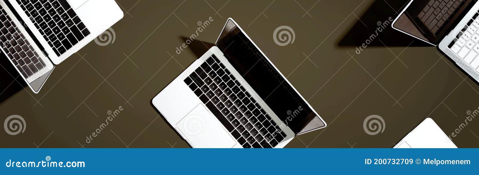 Many Laptop Computers with Shadow Stock Image - Image of pattern ...