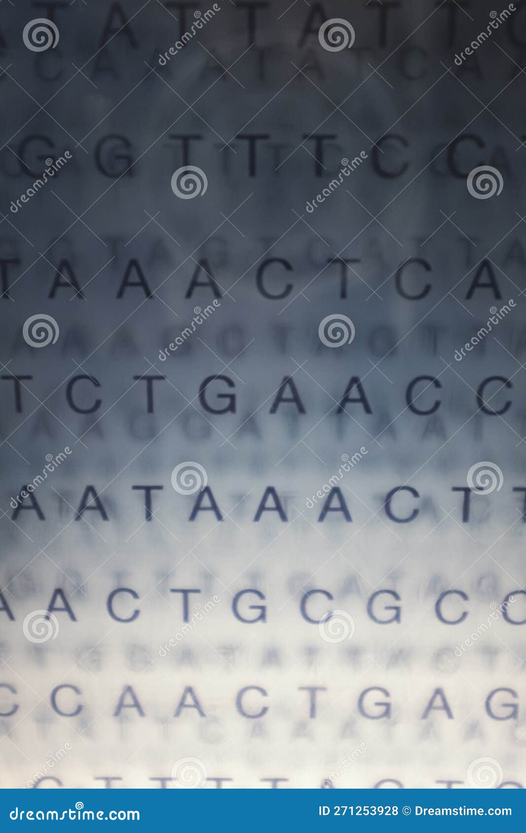 Many Letters Code DNA on a Translucent Written Surface Abstract Scene ...