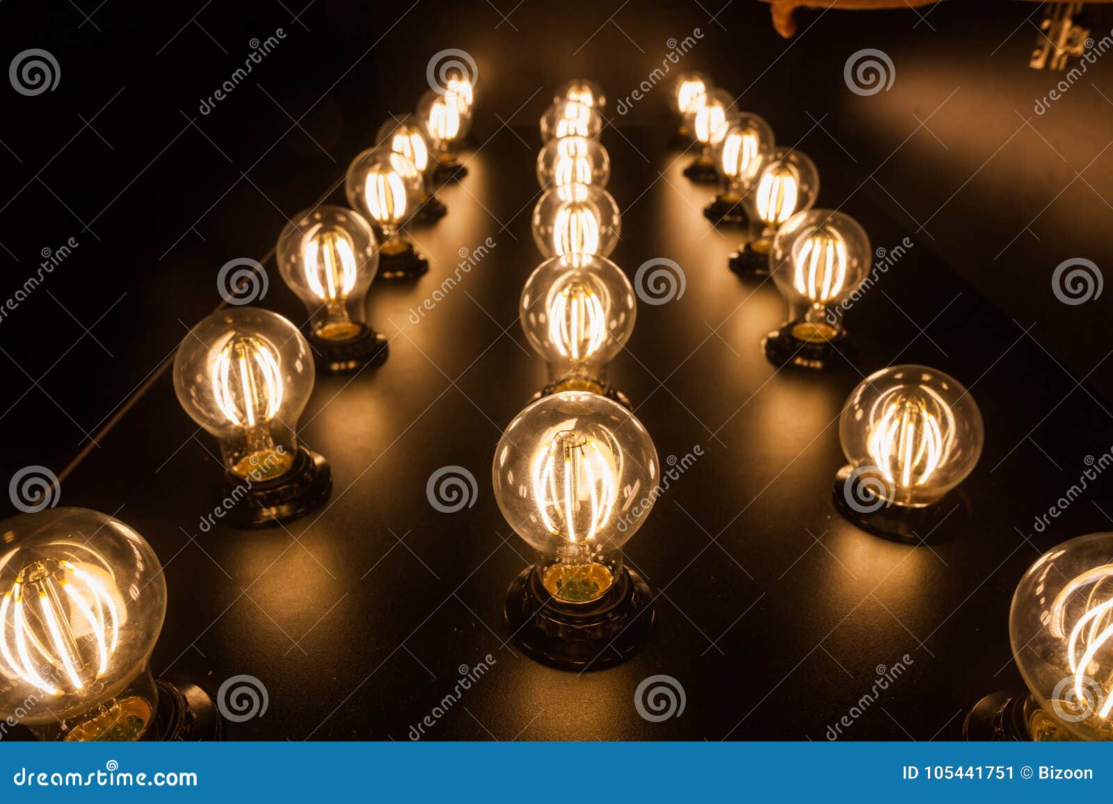 Many light bulbs stock image. Image of energy, lighting - 105441751