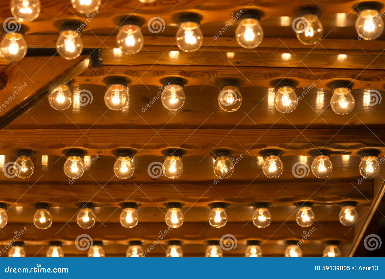 Many Light Bulbs Shining Bright Stock Image - Image of plenty ...