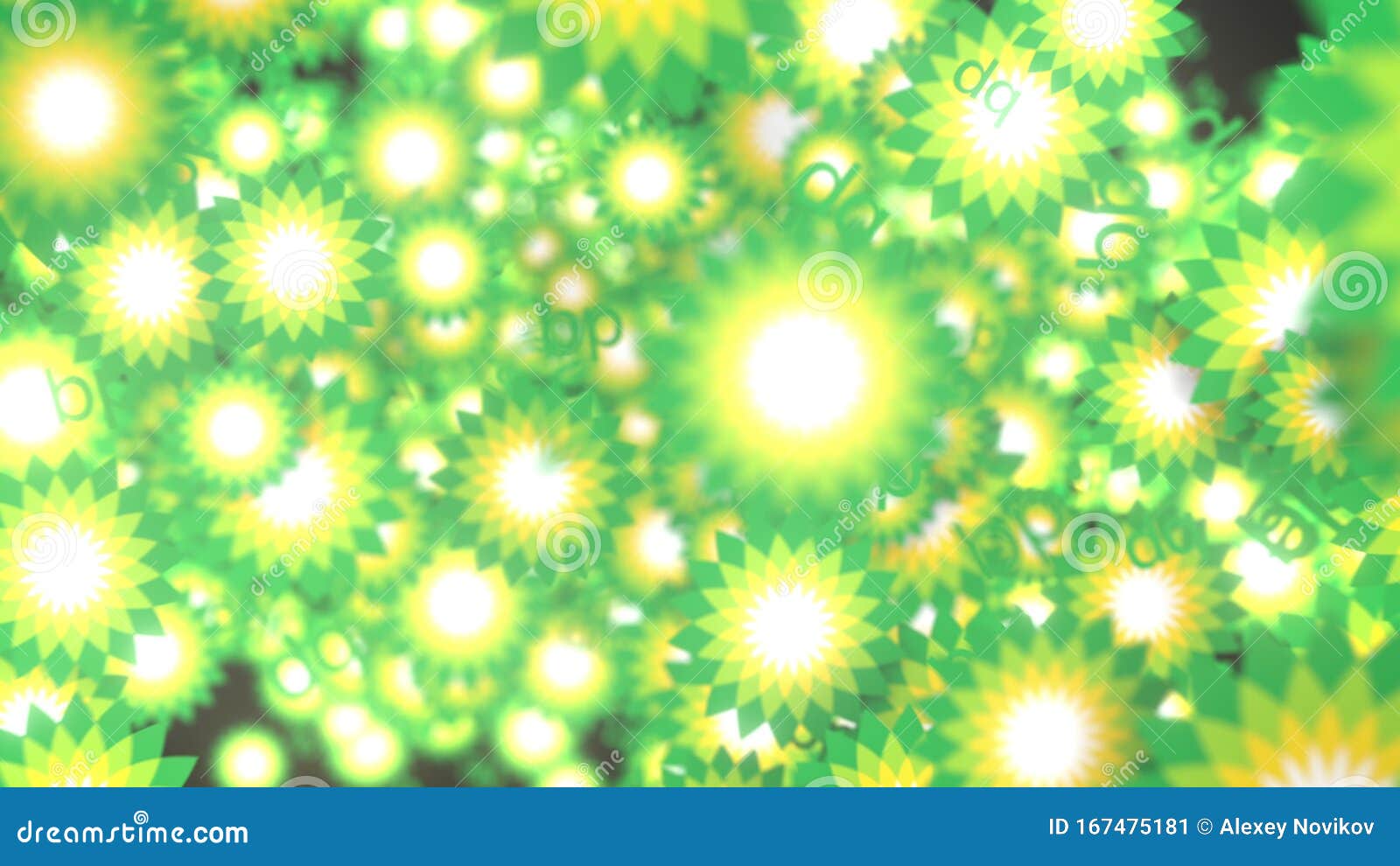 Many Logos of BP. Editorial 3D Rendering Background Editorial Photo ...