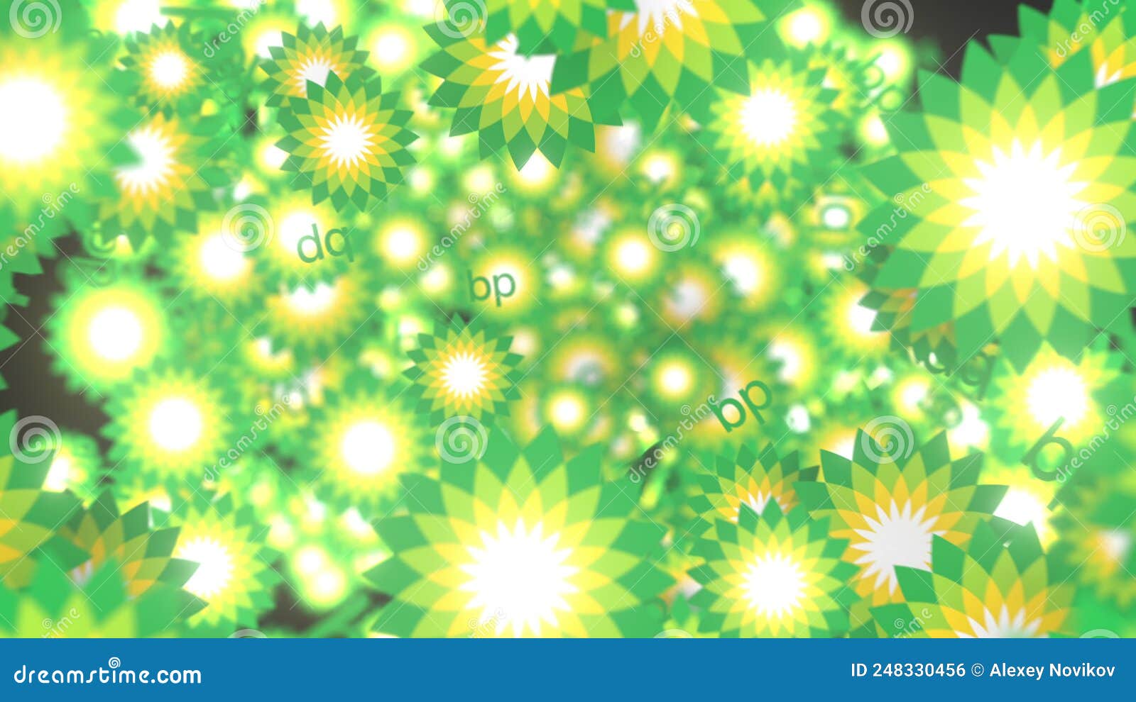 Many Logos of BP. Editorial 3D Rendering Editorial Photo - Illustration ...