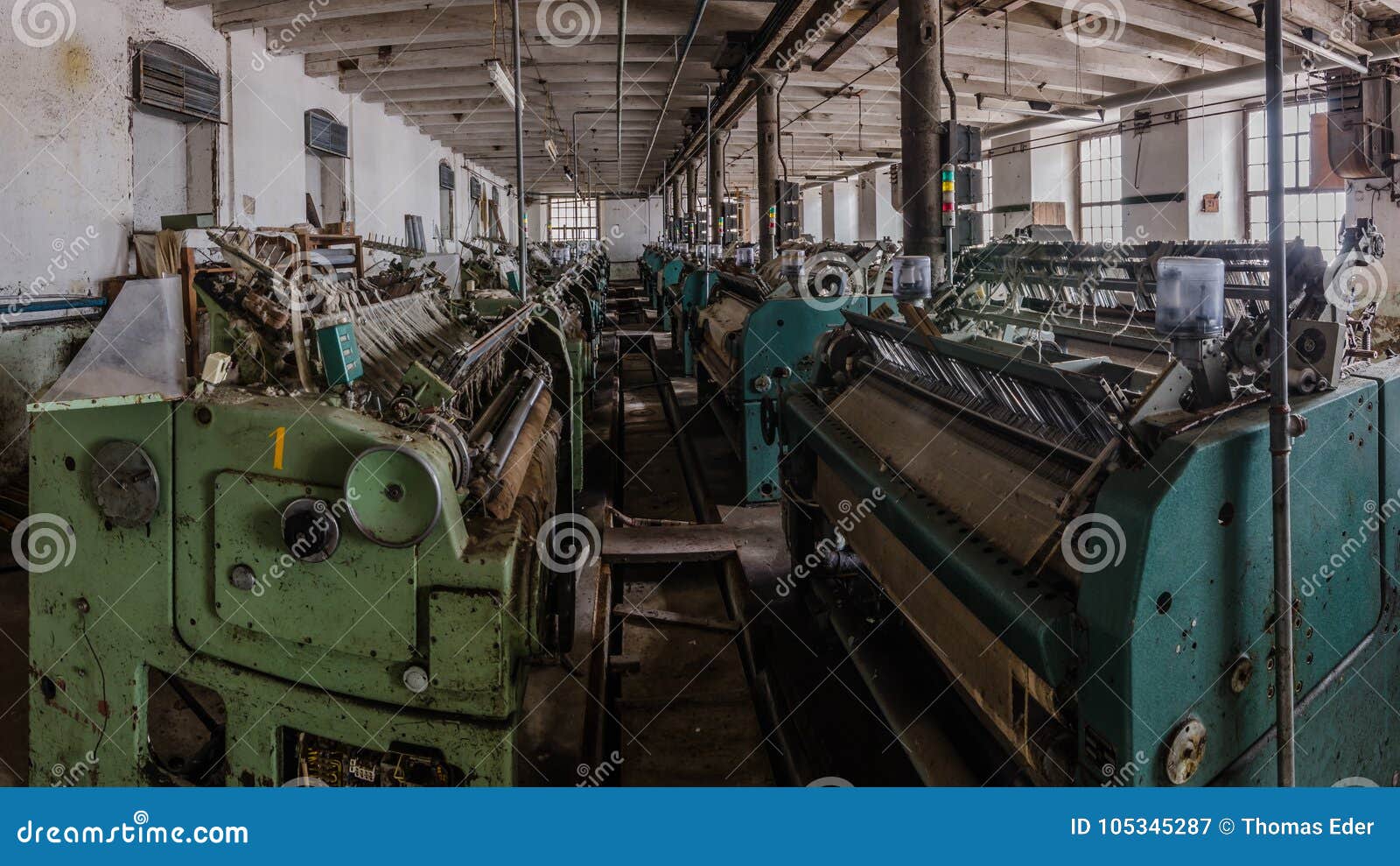 Many machines panorama stock image. Image of building - 105345287